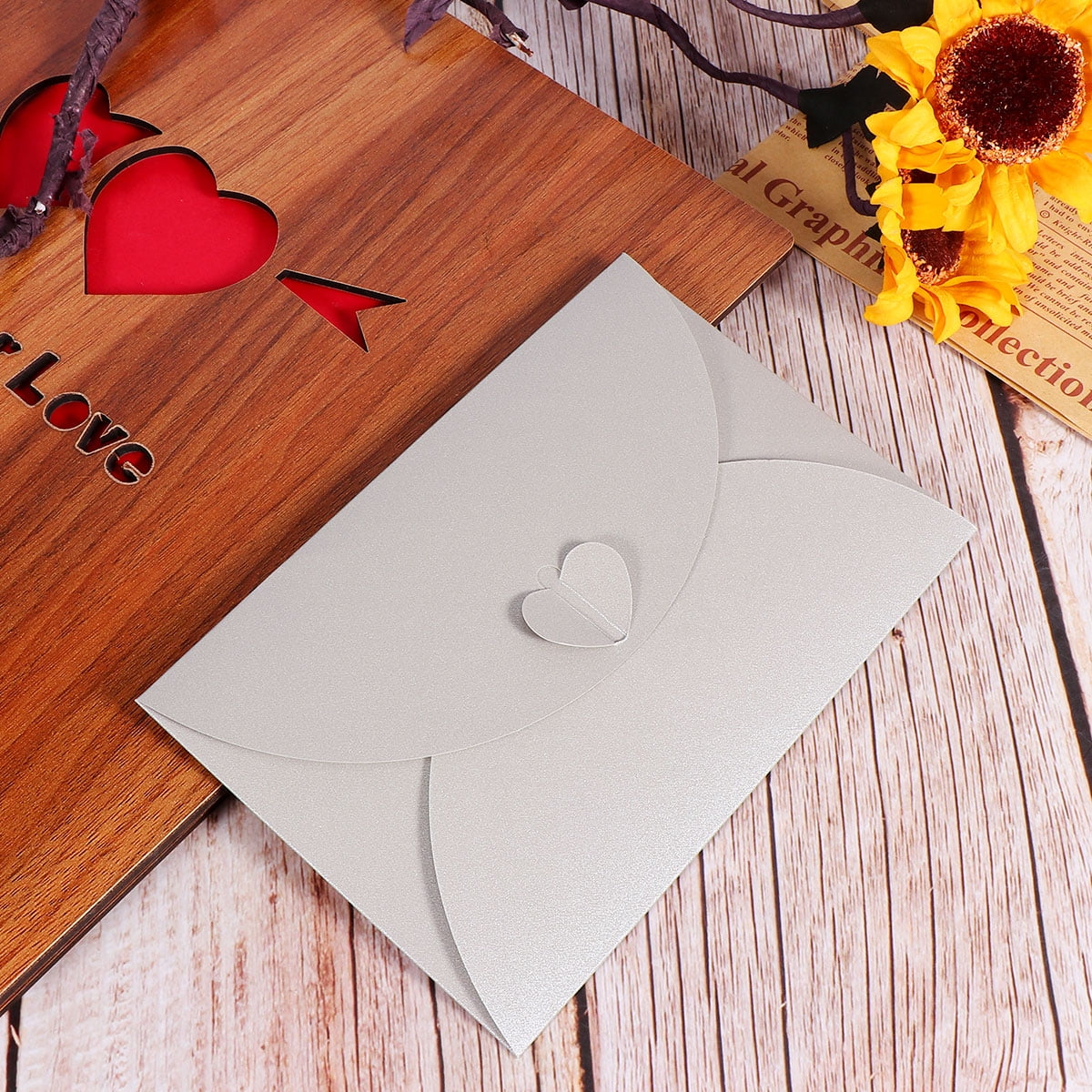 TAILTOSS 20Pcs Heart Shaped Greeting Card For present Tags And Thank ...