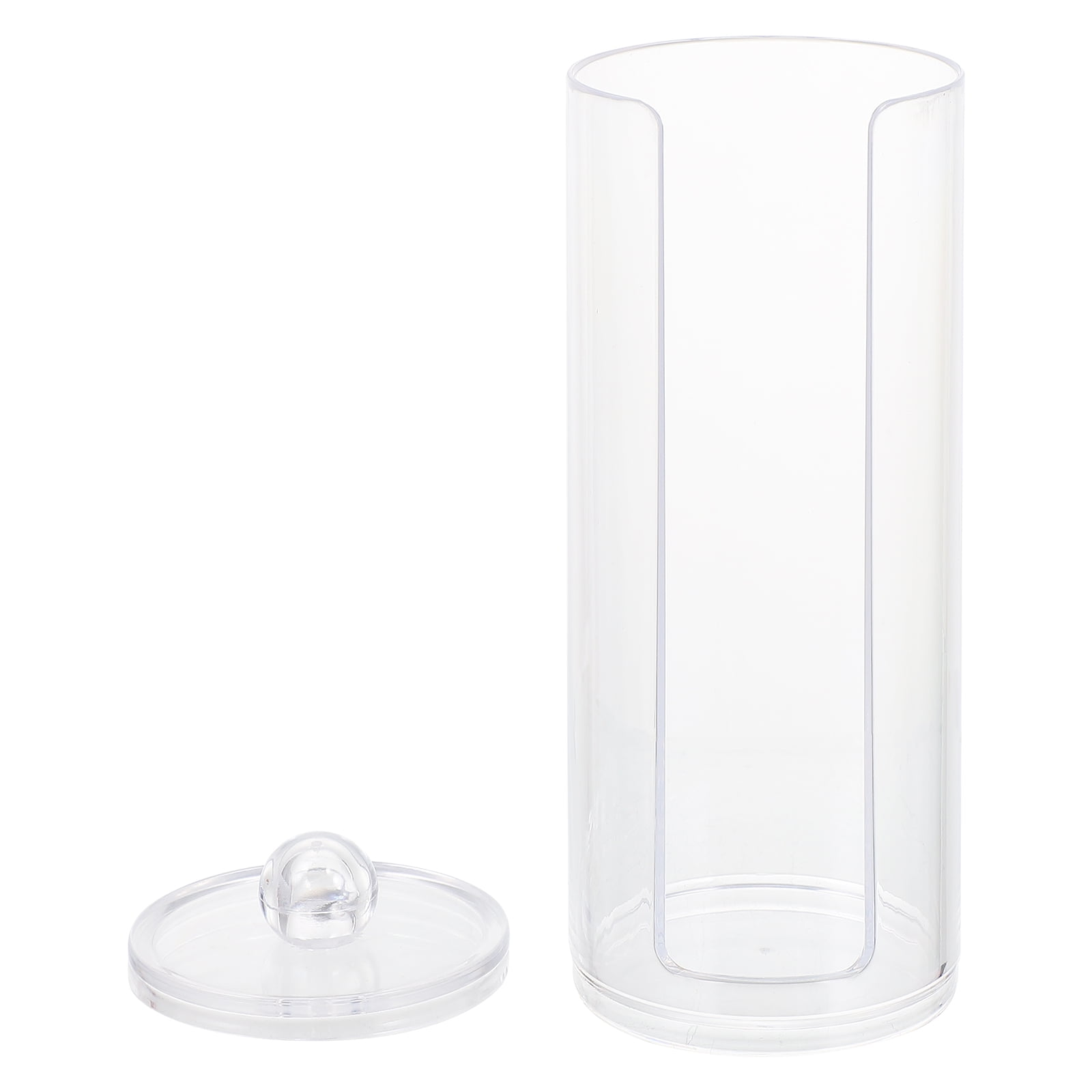 TAILTOSS Hair Accessory Storage Organizer Cylindrical Box Transparent ...