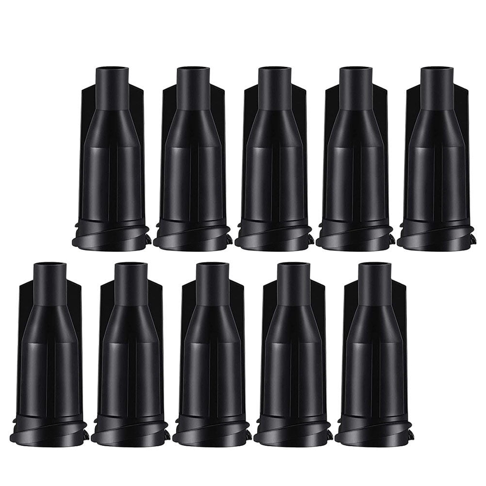 TAILTOSS 250Pcs Luer Lock Cap of Black Plastic for Sealing and Reusable ...