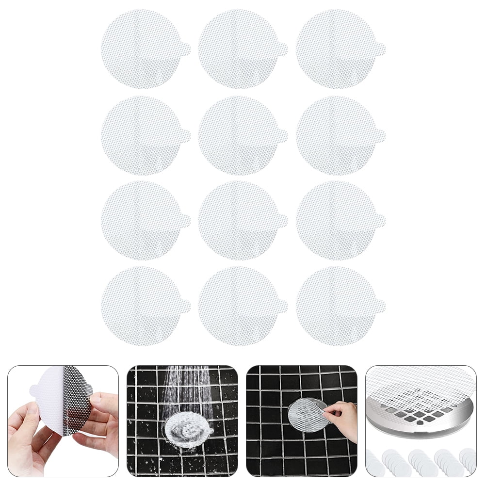 TAILTOSS 25Pcs Circular PVC Floor Drain Filtering Stickers for Bathroom ...