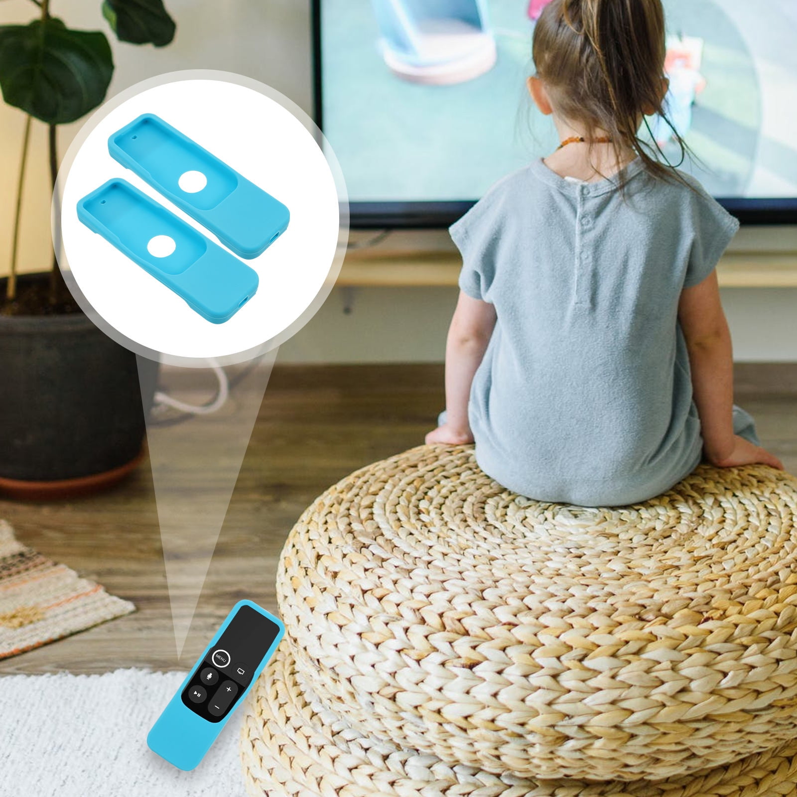 TAILTOSS 2Pack Blue Silicone Remote Cover for Kids and Pets Owners ...
