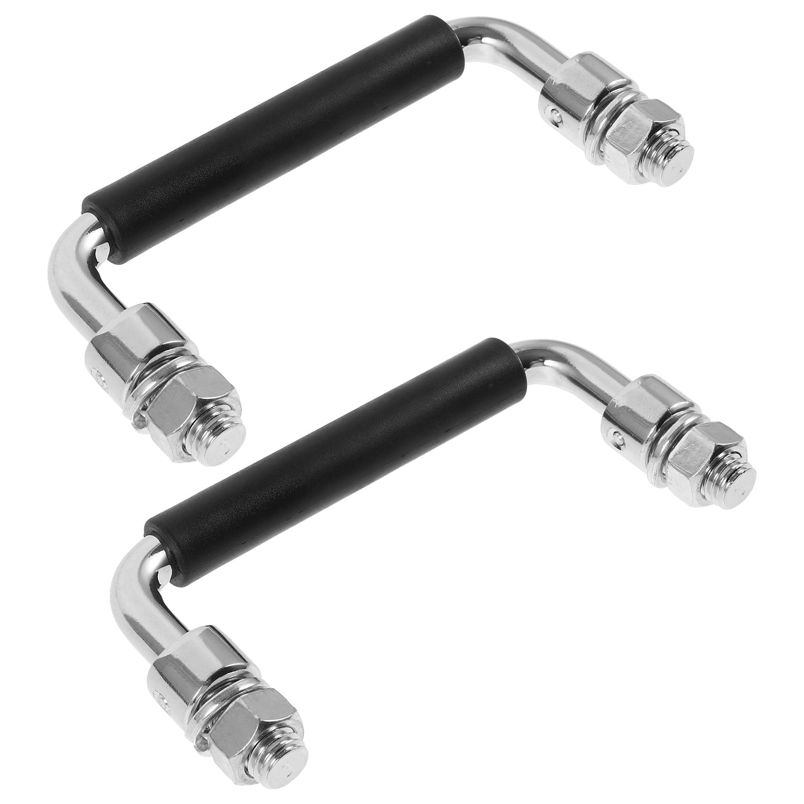 TAILTOSS 2Pack Silver Iron Chrome Plated Folding Pulls for Tool Storage ...