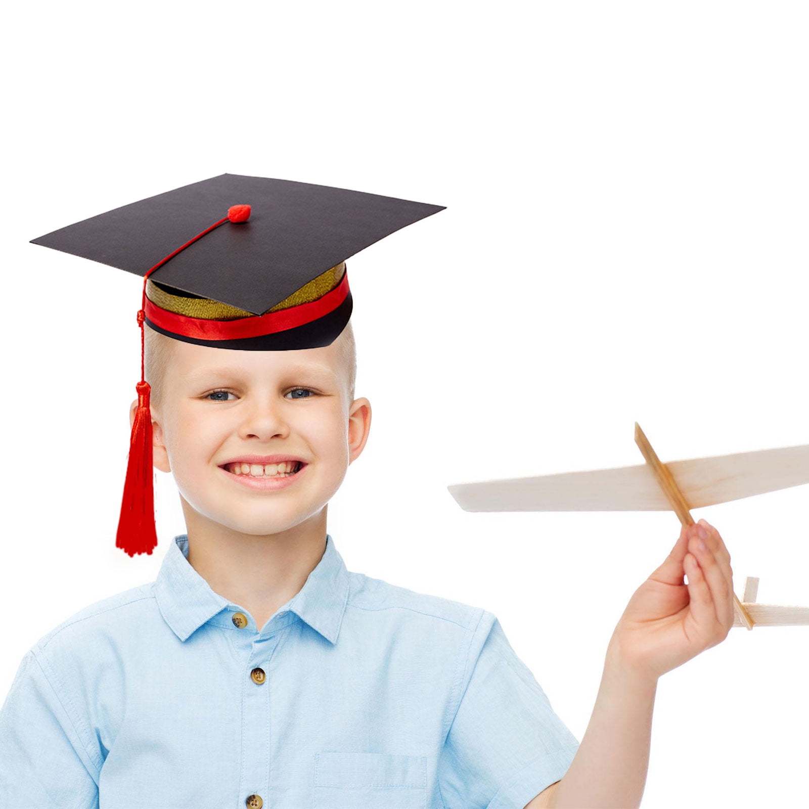 TAILTOSS 2Pcs Black Paper Graduation Hat DIY Set for Kindergarten ...