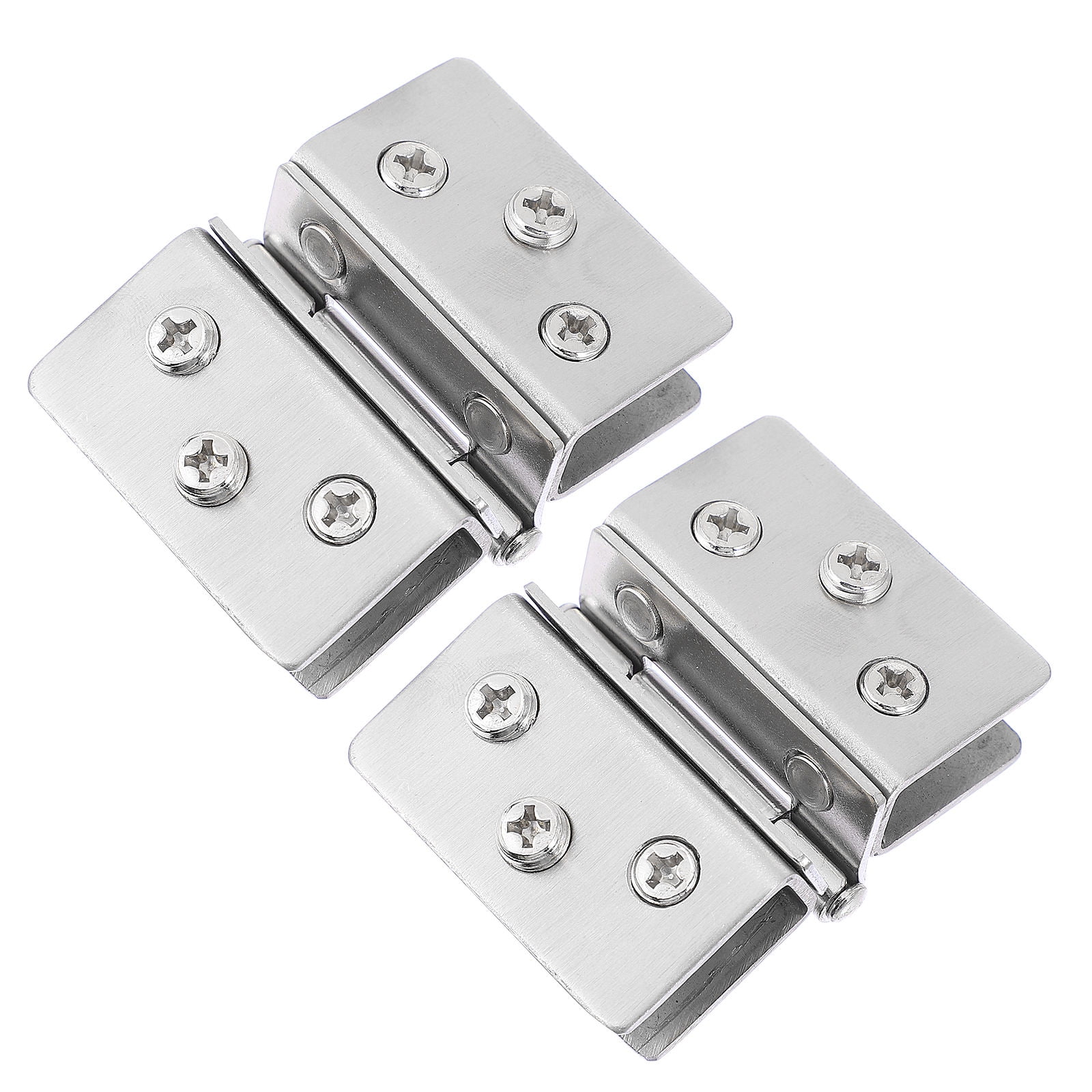 TAILTOSS 2Pcs Rectangular Hinge for Cabinet Doors Stainless Steel ...