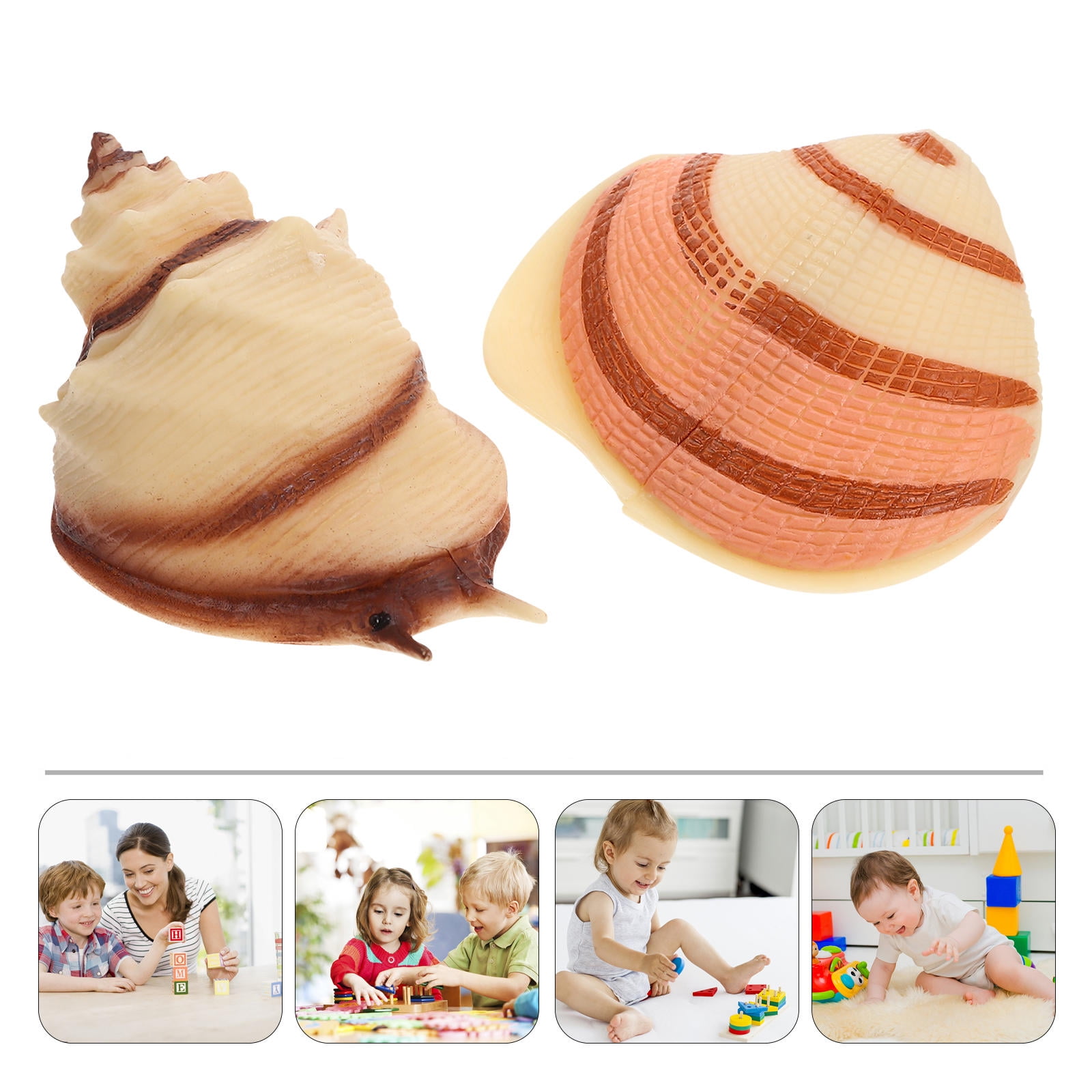 TAILTOSS 2Pcs Sea Creature Model Assorted Color Realistic Design ...