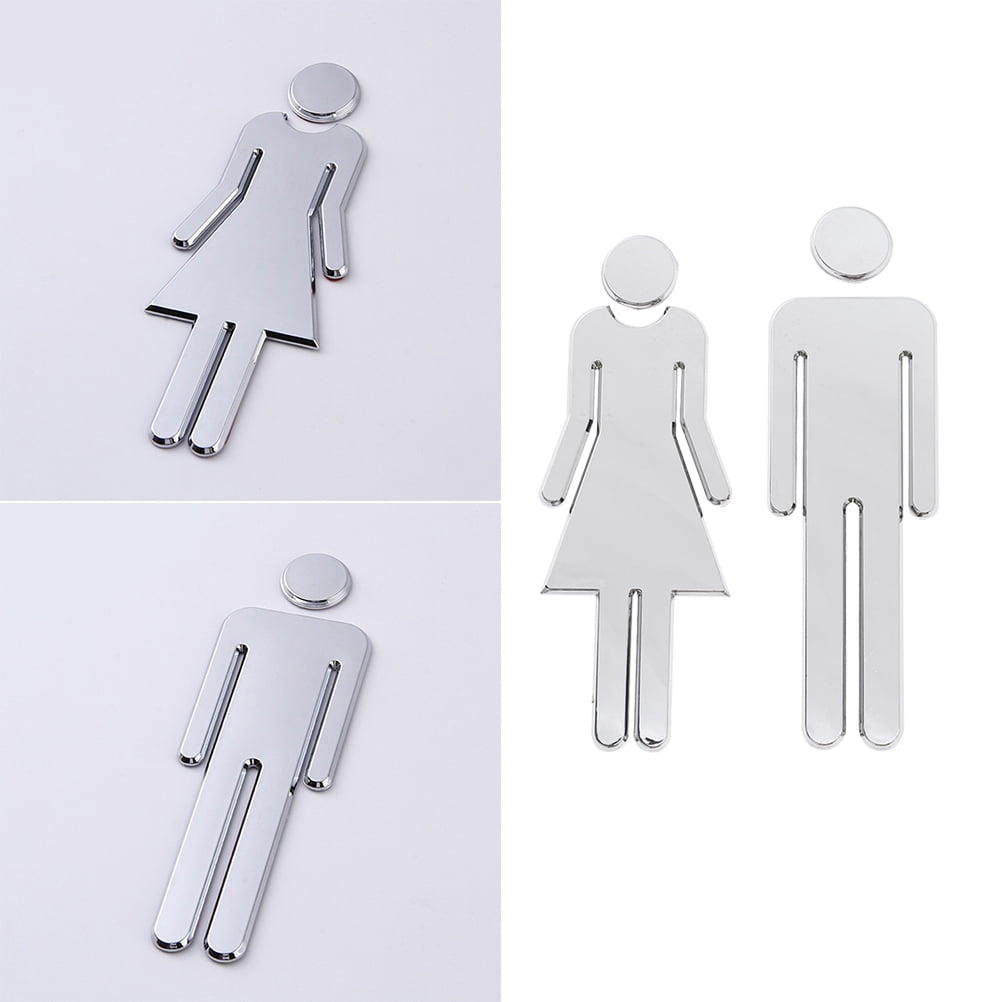 TAILTOSS 2Pcs Waterproof Reflective Noticeable Wall Sticker For Toilet ...