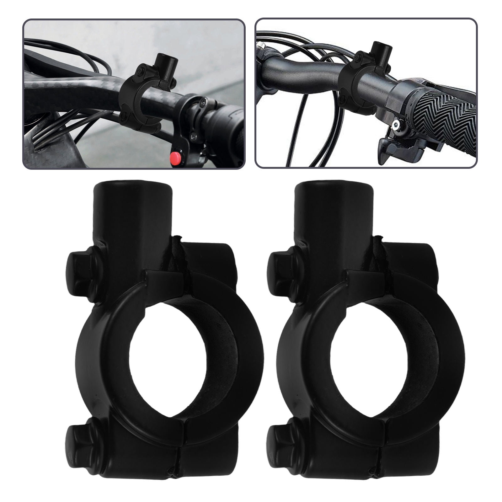 TAILTOSS 2Set Iron Handlebar Mirror Mount for Motorcycles and Bicycles ...