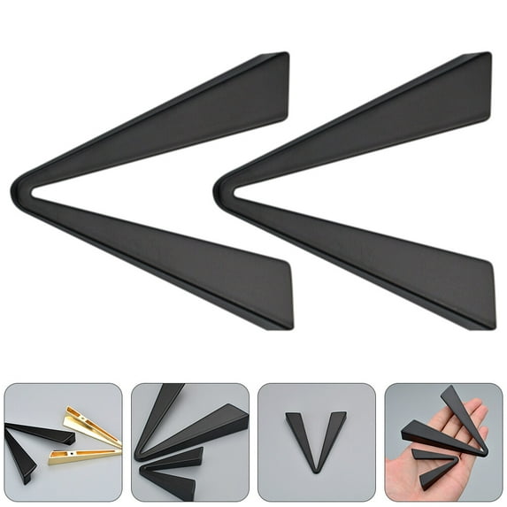 TAILTOSS 2Sets V-shape Kitchen Drawer Pull for Room Renovation Black ...