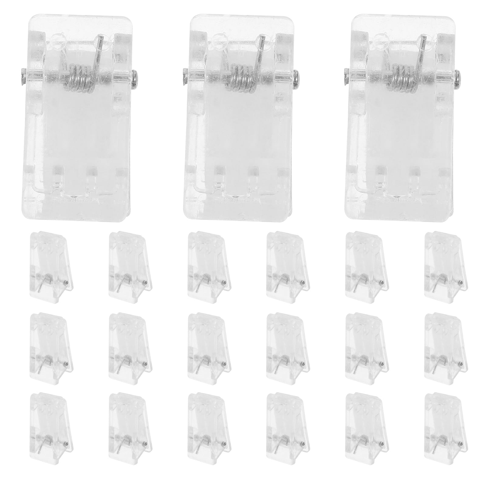 TAILTOSS 30Pcs Badge Clips for ID Cards and Name Tags with Adhesive ...