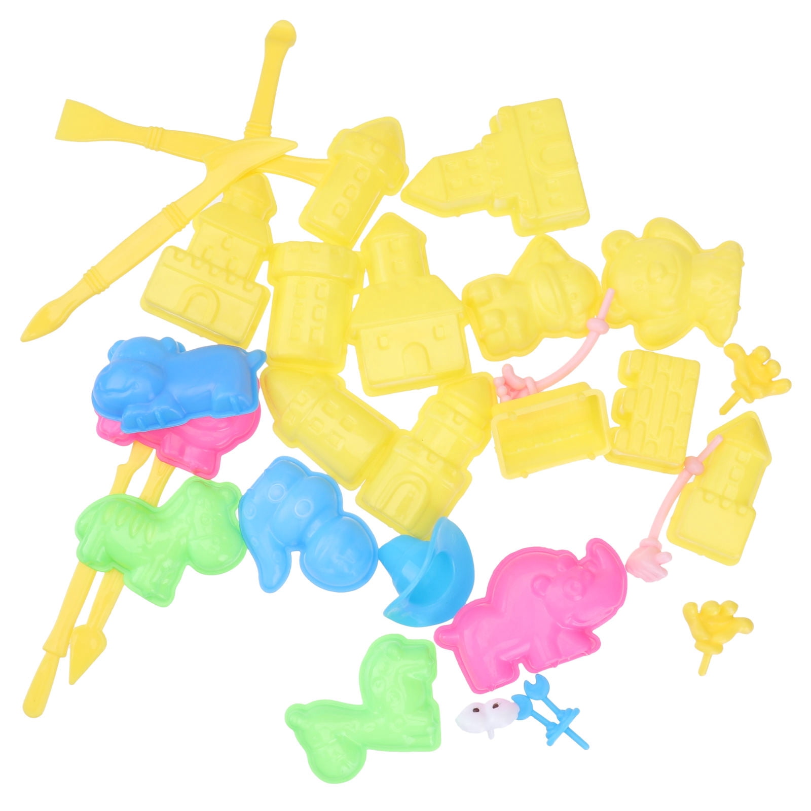 TAILTOSS 30pcs Portable Beach Sand Molds For Creative Sand With Castle ...