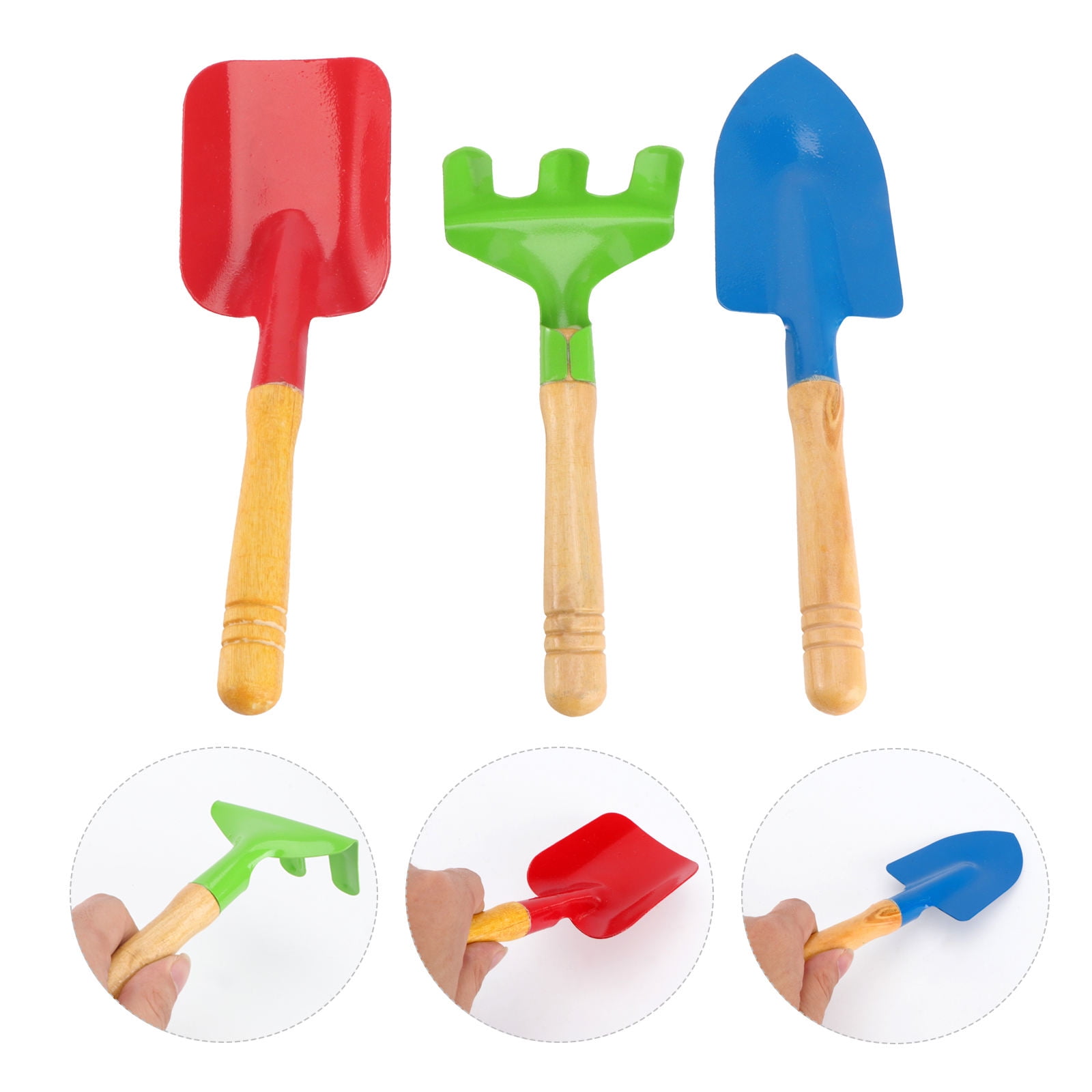 TAILTOSS 3Pcs Kids Toys Metal Garden Tools Container Plant Care ...