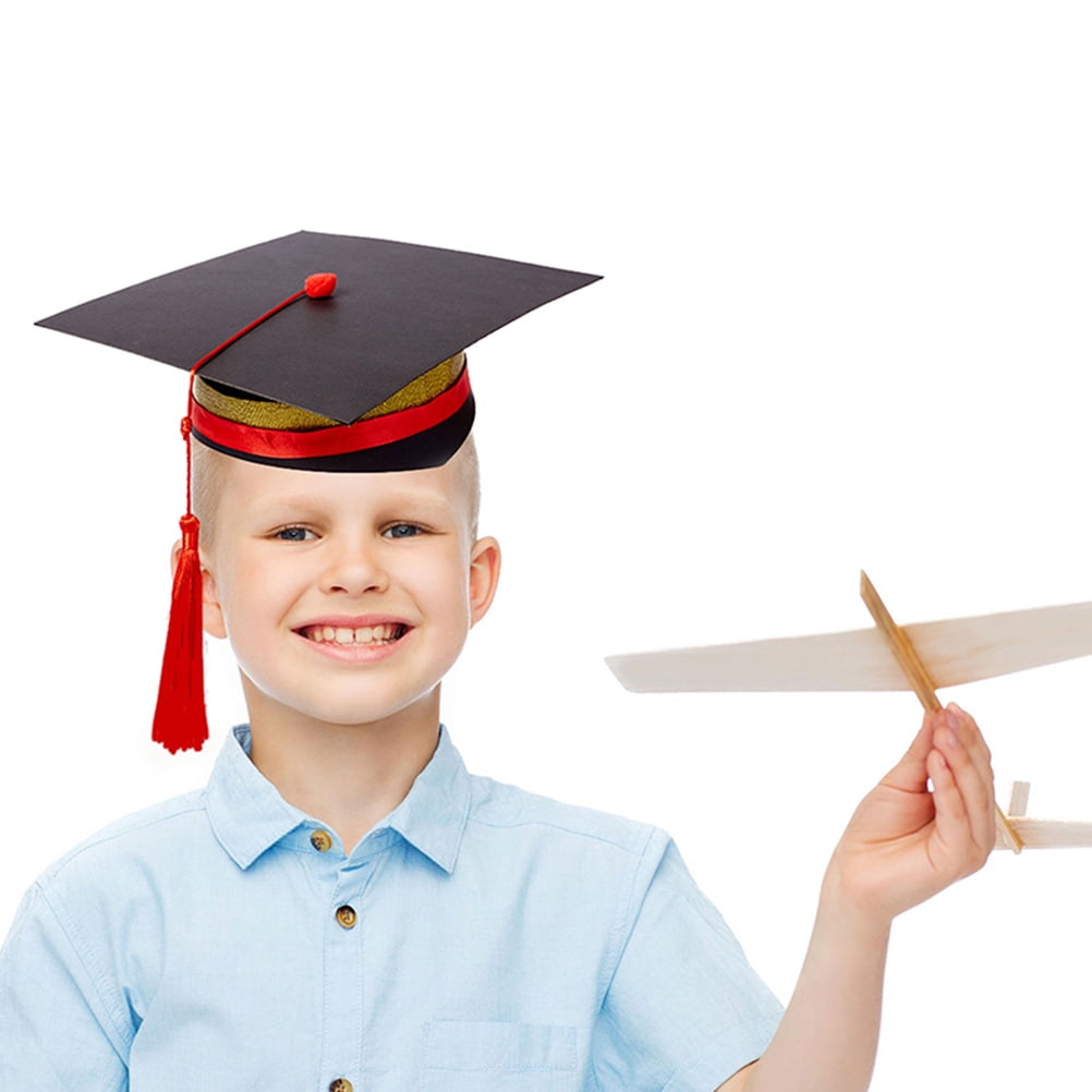 TAILTOSS 3Sets Graduation Hat Cap Set for Kids and in Black Color for ...