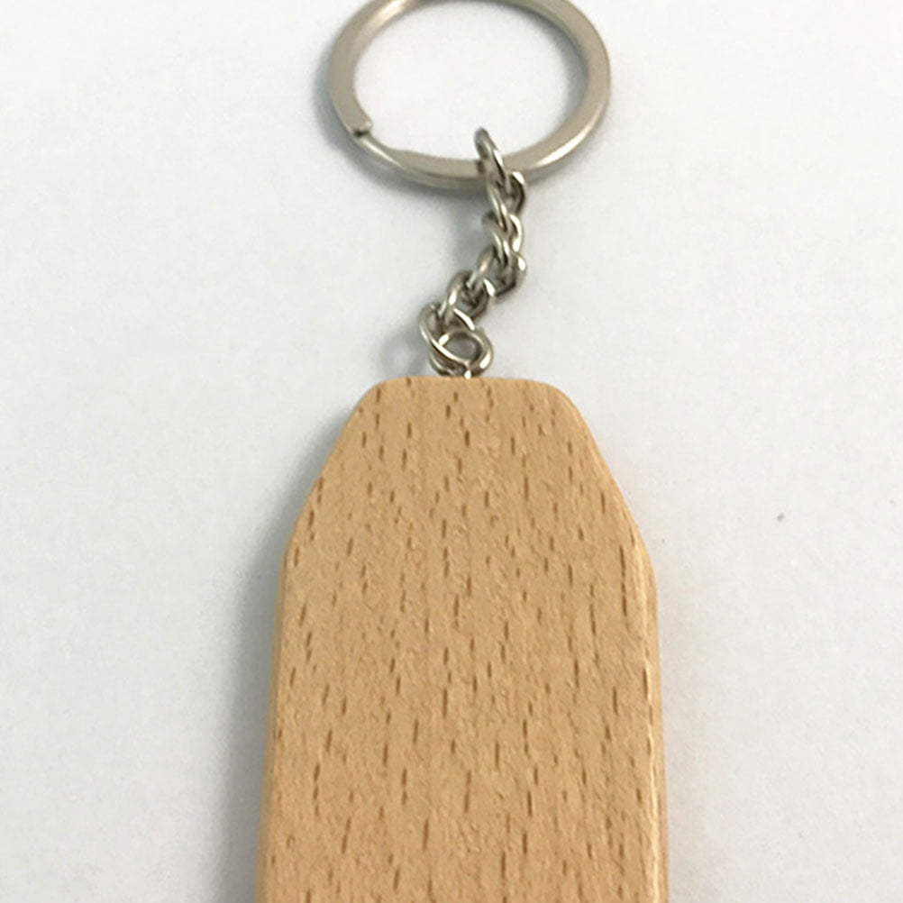 TAILTOSS 4 Pcs Key Chain Blanks Wooden Engraving Blanks for Crafts and ...