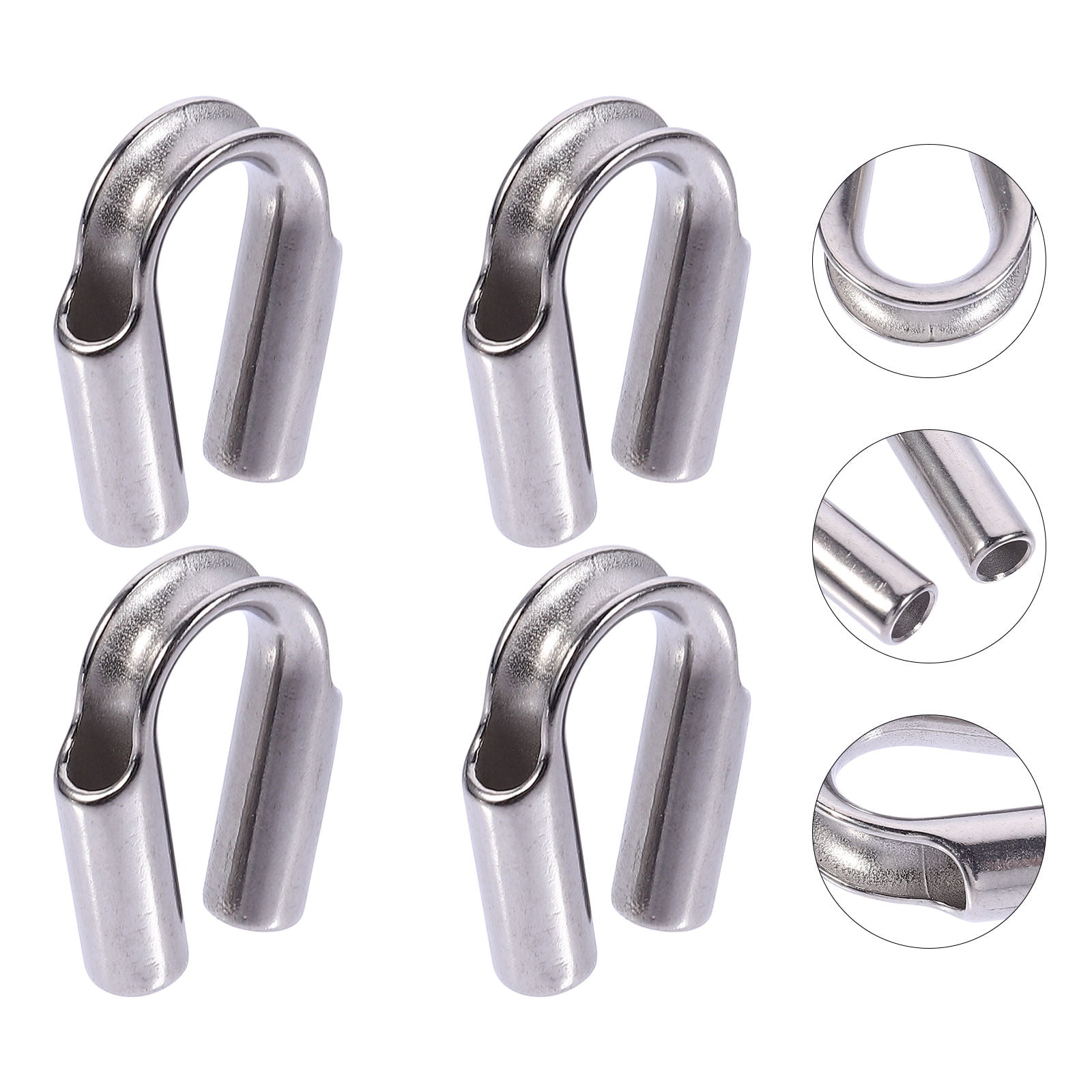 TAILTOSS 4Pcs Cable Thimble Rigging with Prevent Cable Flattening ...