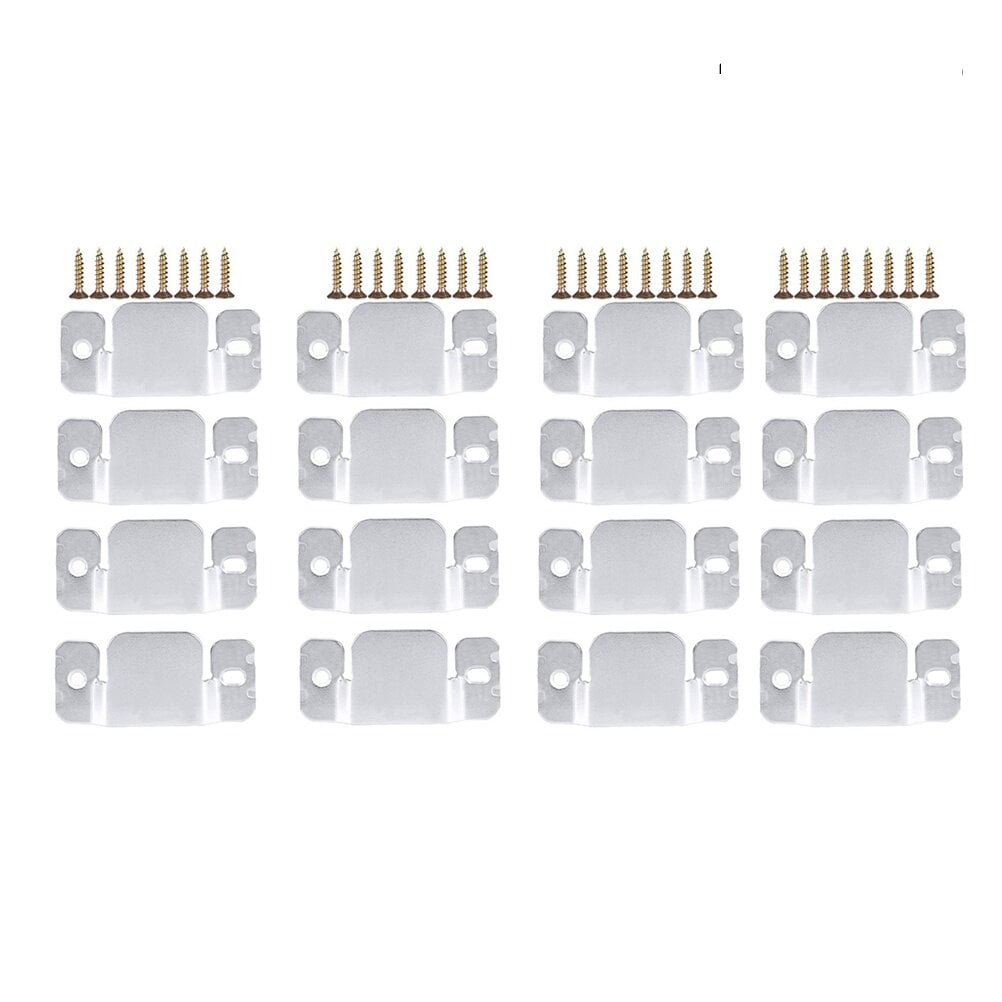 TAILTOSS 4Pcs Sectional Couch Connectors Silver Metal Modular Couch ...