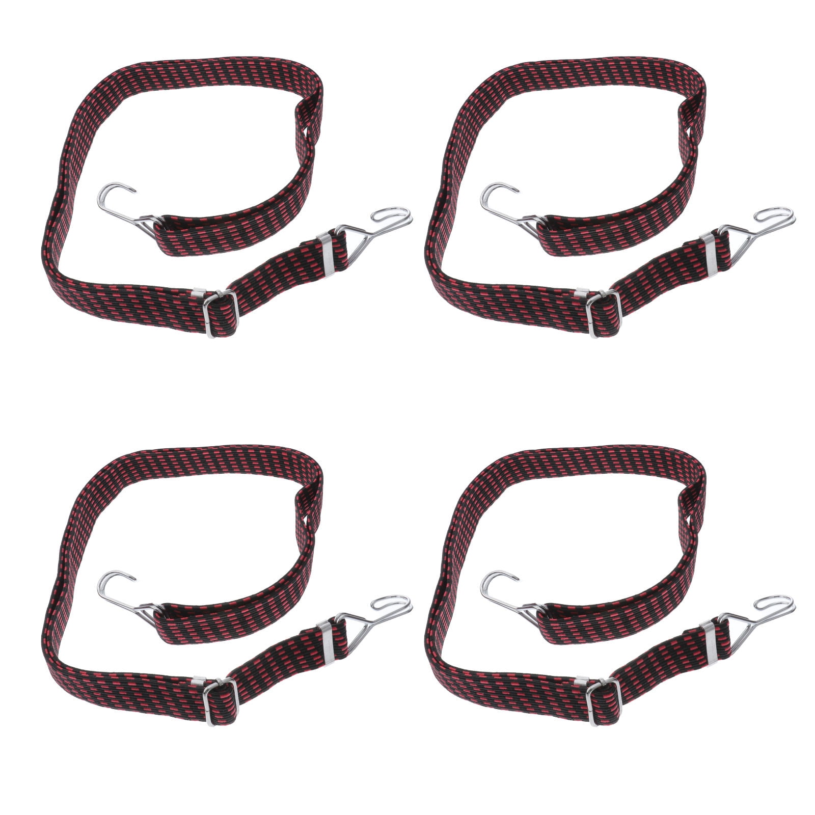TAILTOSS 4Set Adjustable Length Bungee Cord Binding Straps Flat For ...