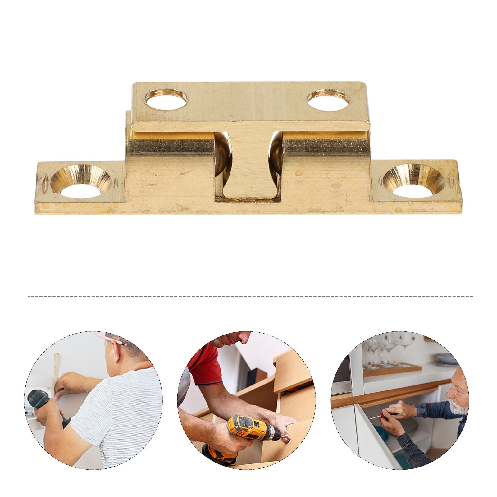 TAILTOSS 4Set Sturdy Golden Ball Catch for Cabinet and Closet Doors 1 ...