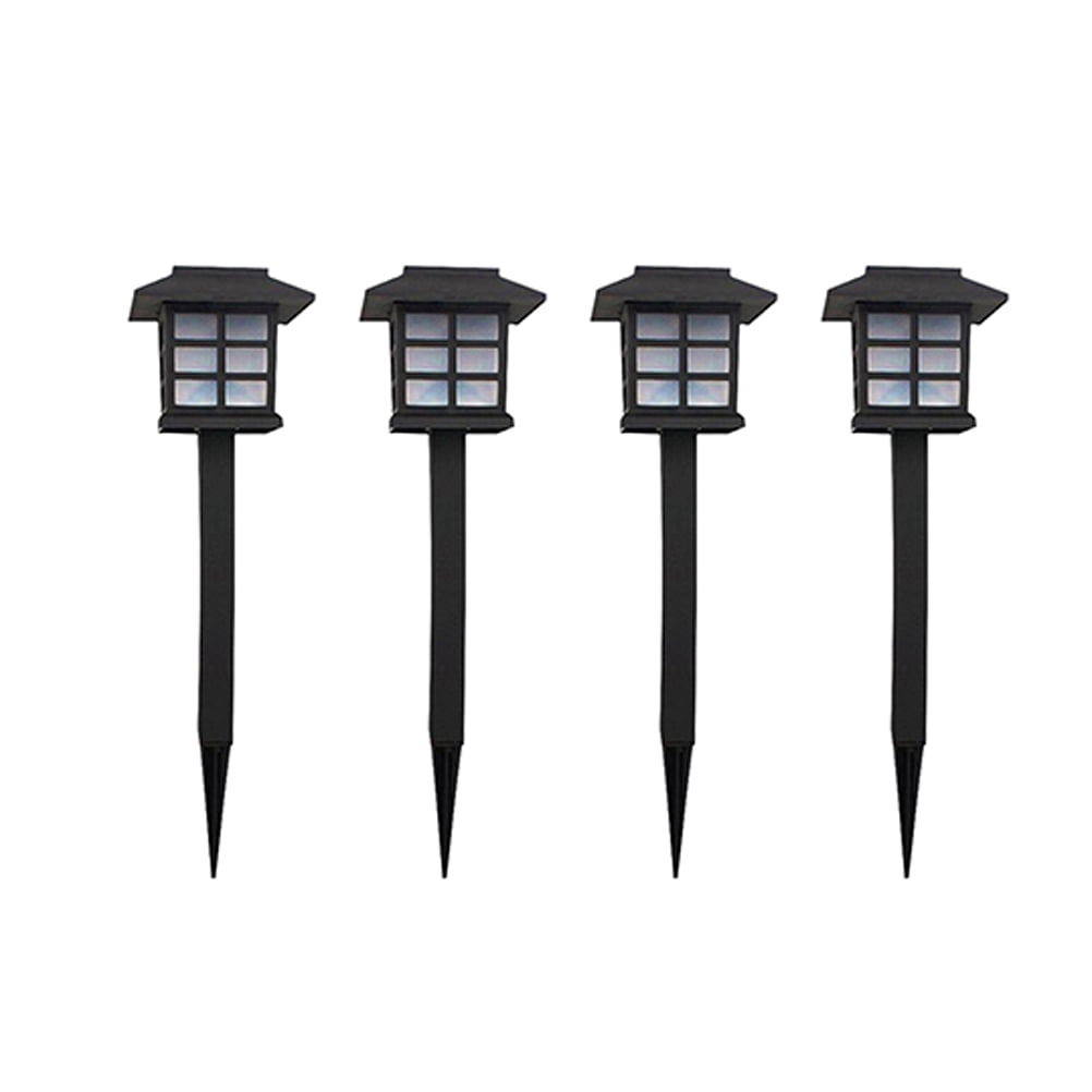 TAILTOSS 5 Pcs Landscape Path Lights Black Solar Powered Pathway Light ...