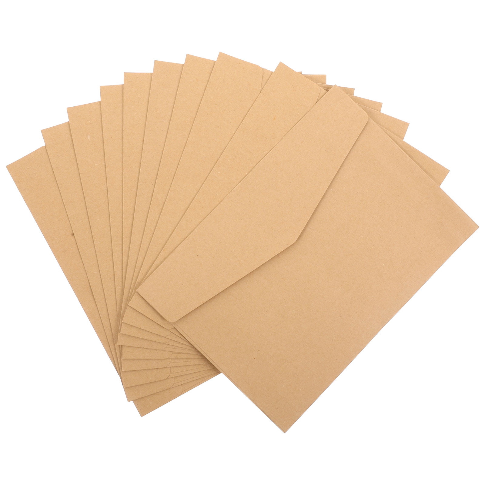 TAILTOSS 50Pack Greeting Card Envelopes Light Brown Paper Rectangular ...