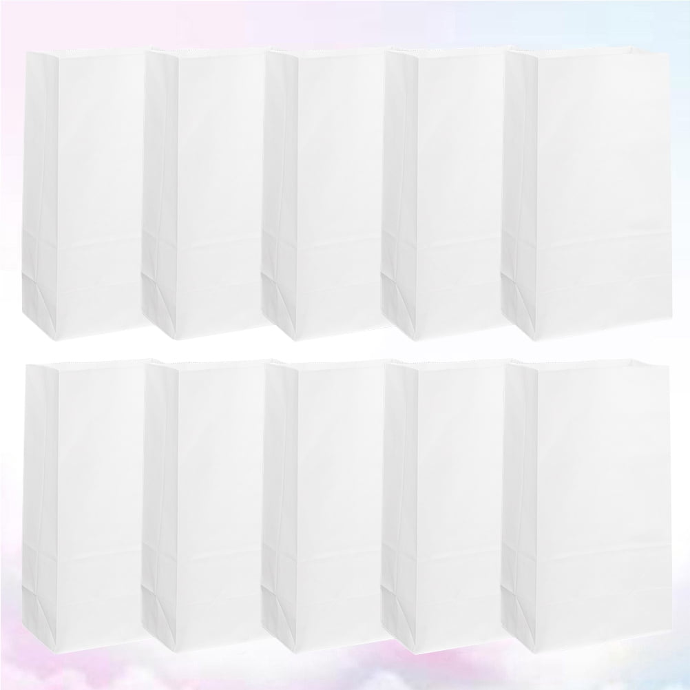 TAILTOSS 50Pack Recycled Material Square Bottom Paper Bags Ideal for ...