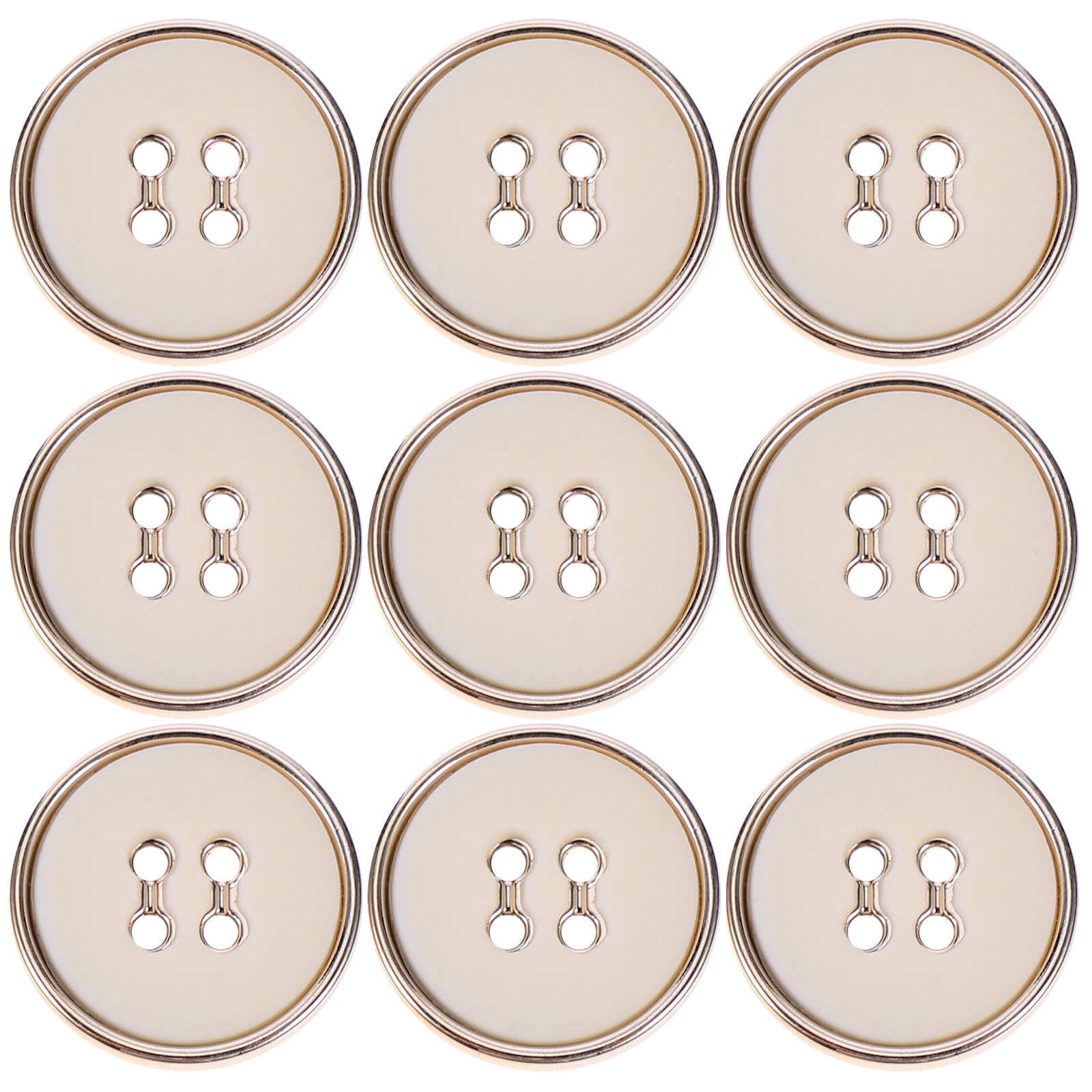 TAILTOSS 50Pcs Sewing Buttons for Clothes Gold Plastic Round Fasteners ...