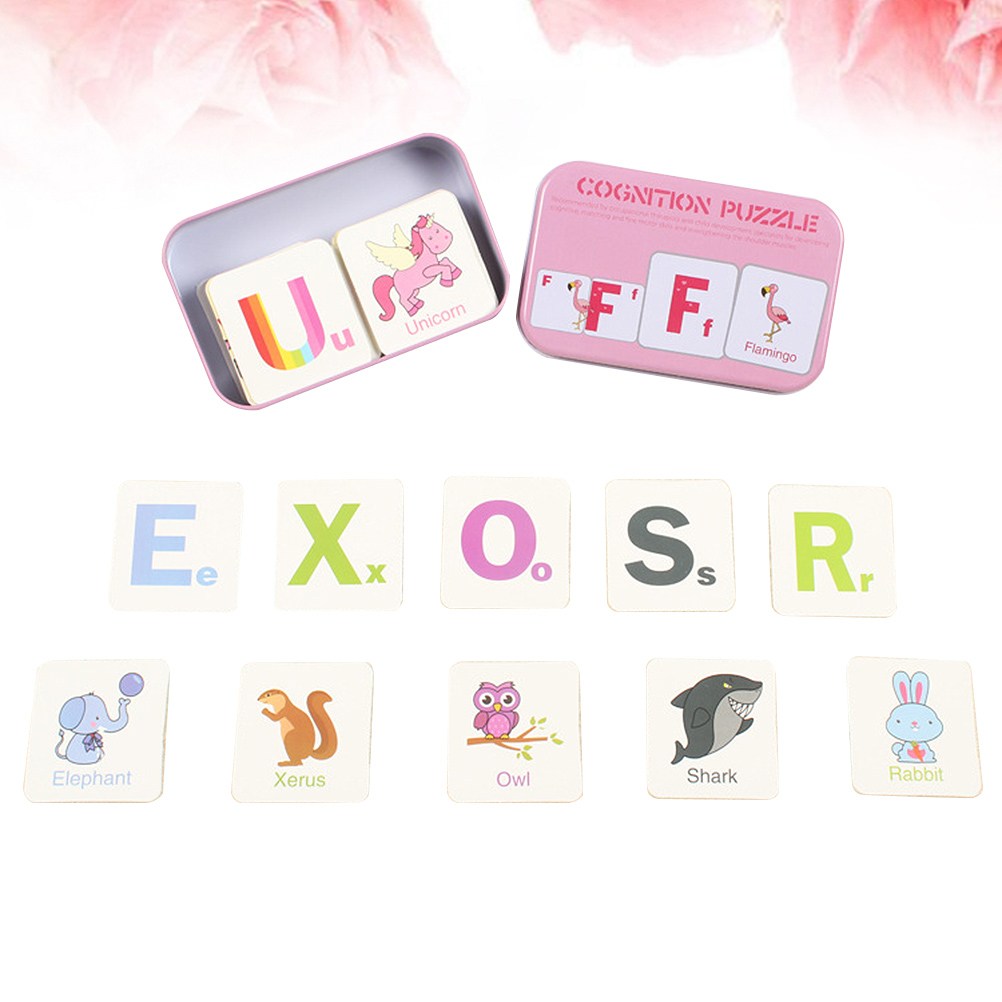 TAILTOSS 56Pcs Learning Cognitive Toy Pink Educational Entertainment ...