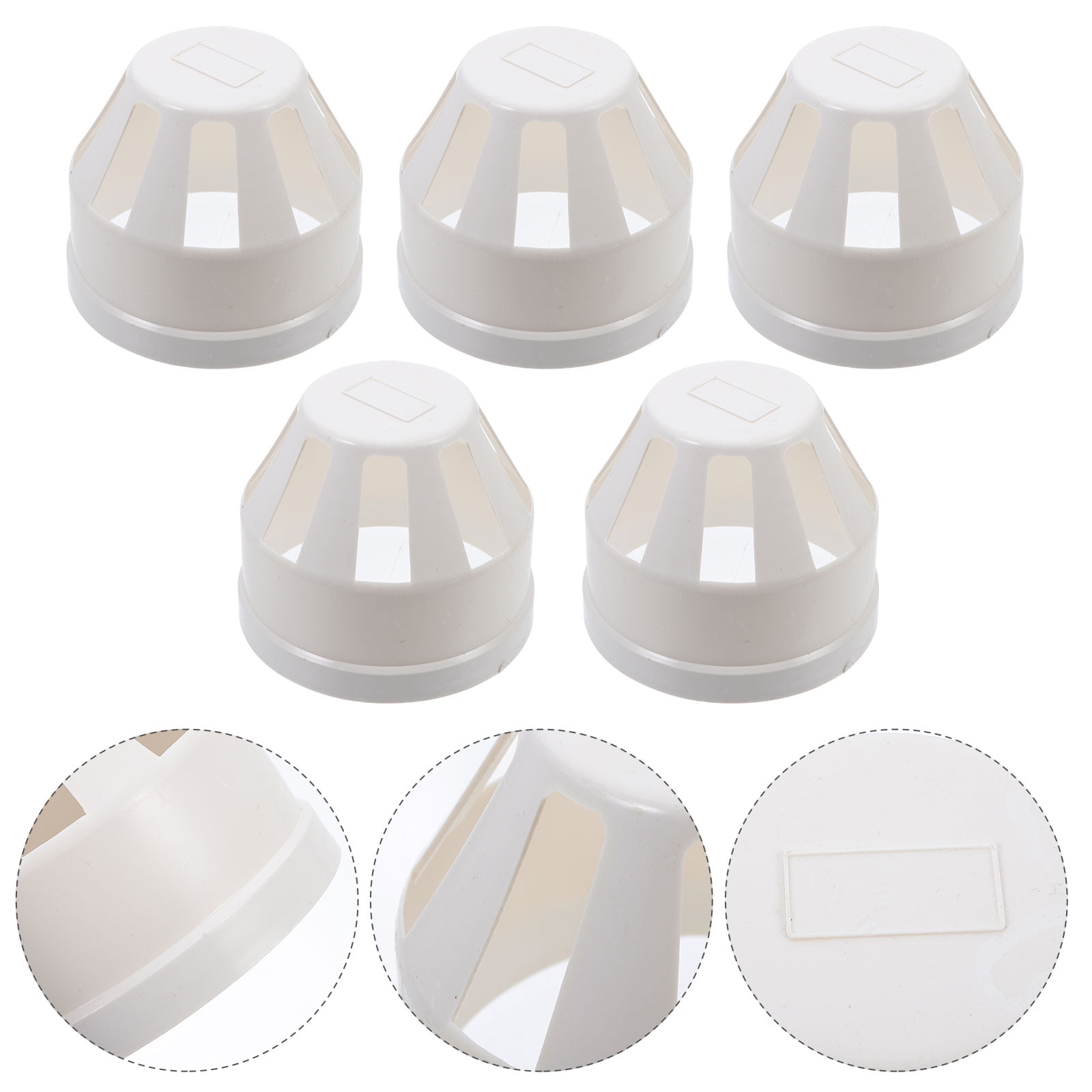 TAILTOSS 5Pack PVC Pipe Strainer for Drainage System Prevents Leaves ...