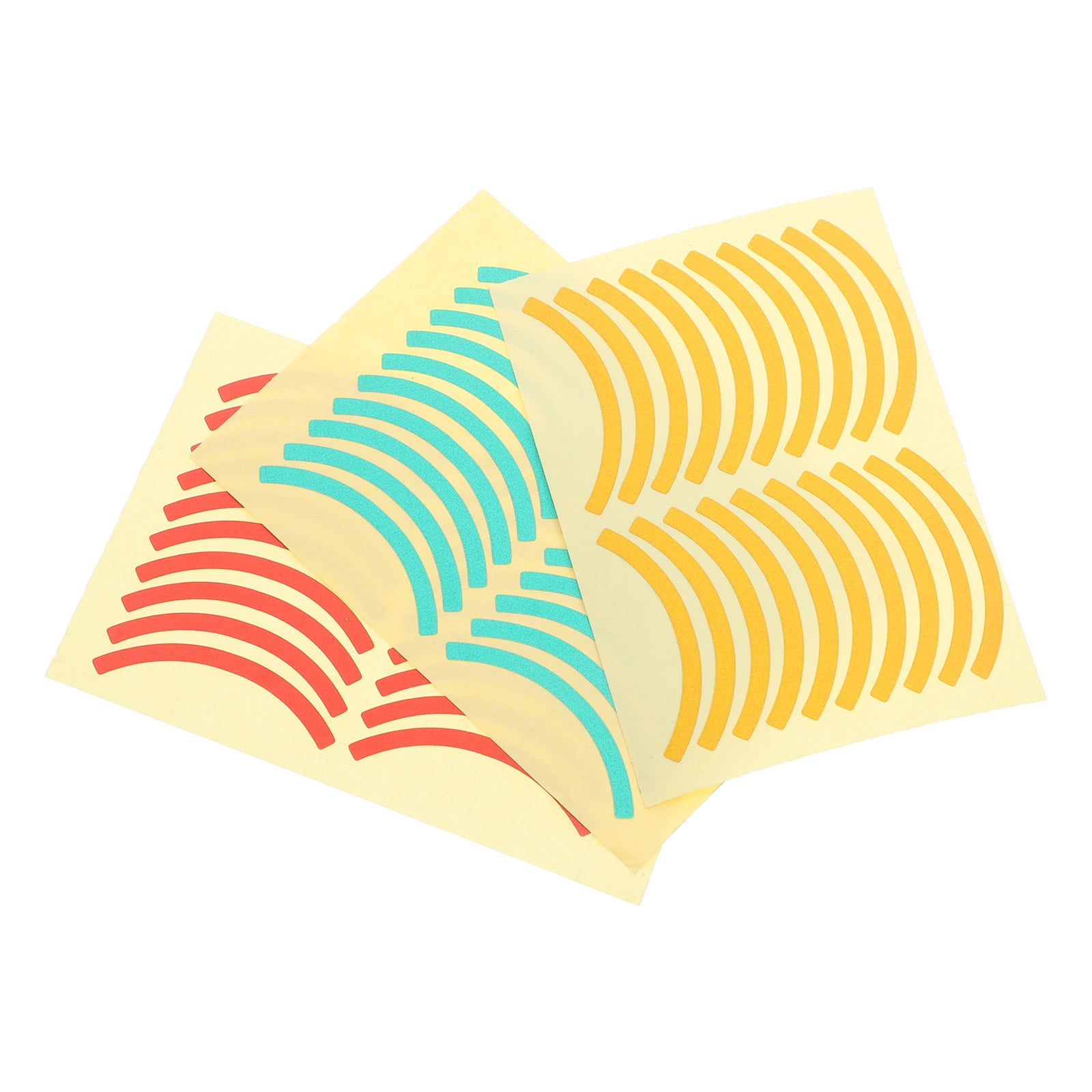 TAILTOSS 60Pcs Pressure Gauge Sticker Polystyrene Rectangle Red Yellow ...