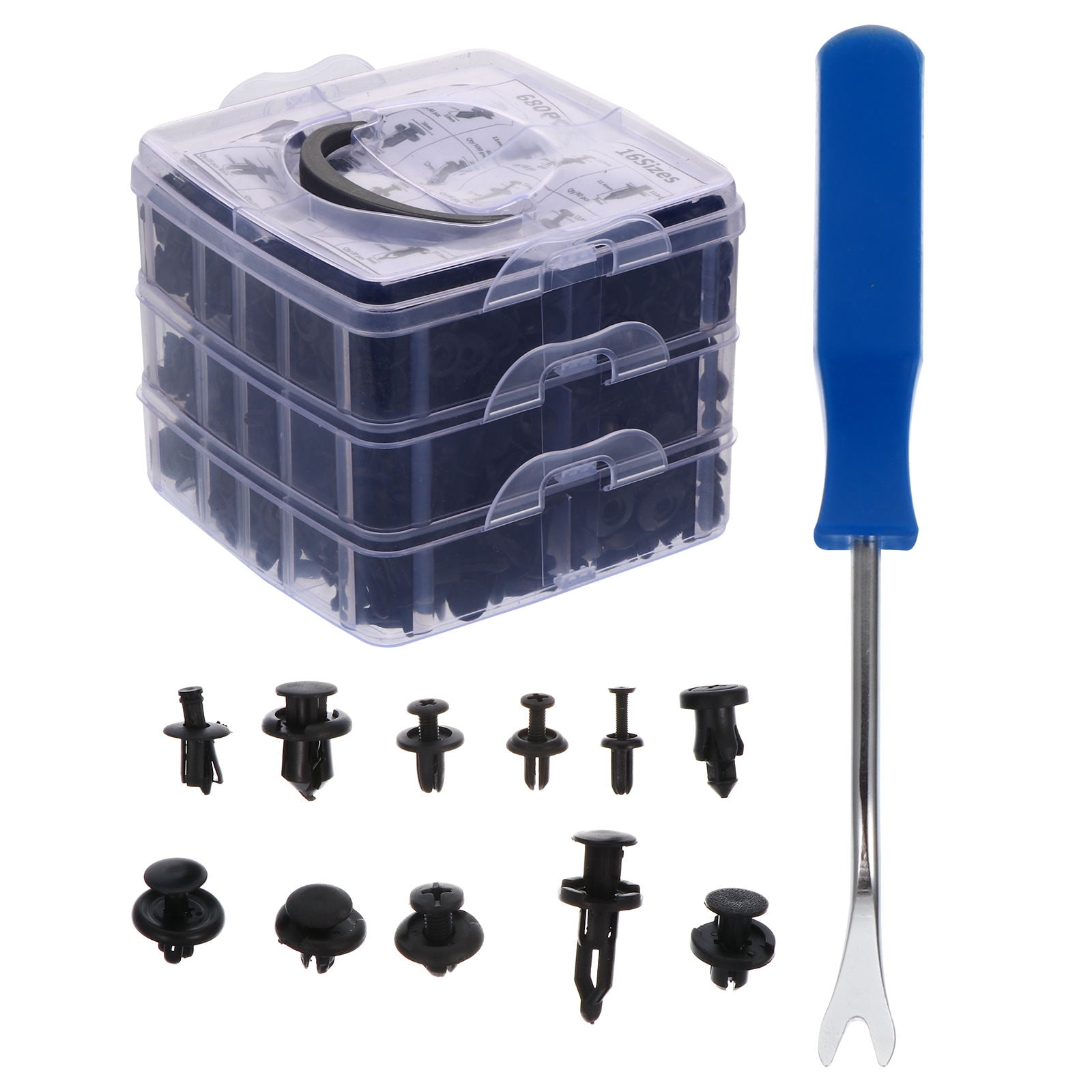 TAILTOSS 620Pcs Car Bumper Repair Kit Plastic Assorted Color Automotive ...