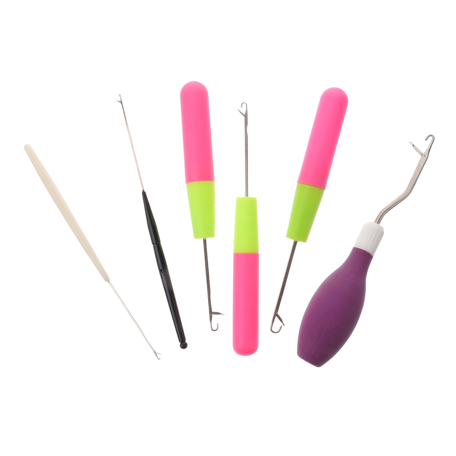 TAILTOSS 6Pcs Dreadlock Crochet Needles Assorted Color Hair Braid Tool ...