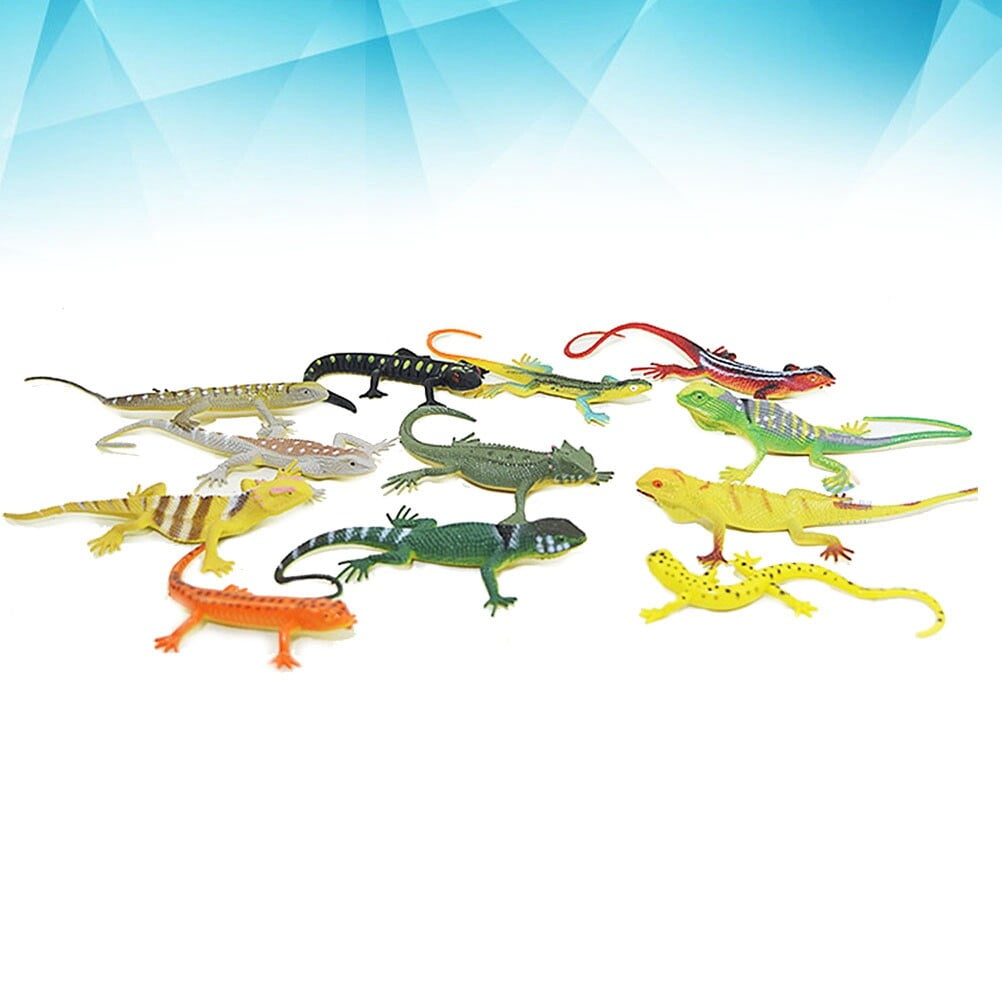 TAILTOSS 6Set Small Fake Lizards Realistic Lizard Toy Assorted Color ...