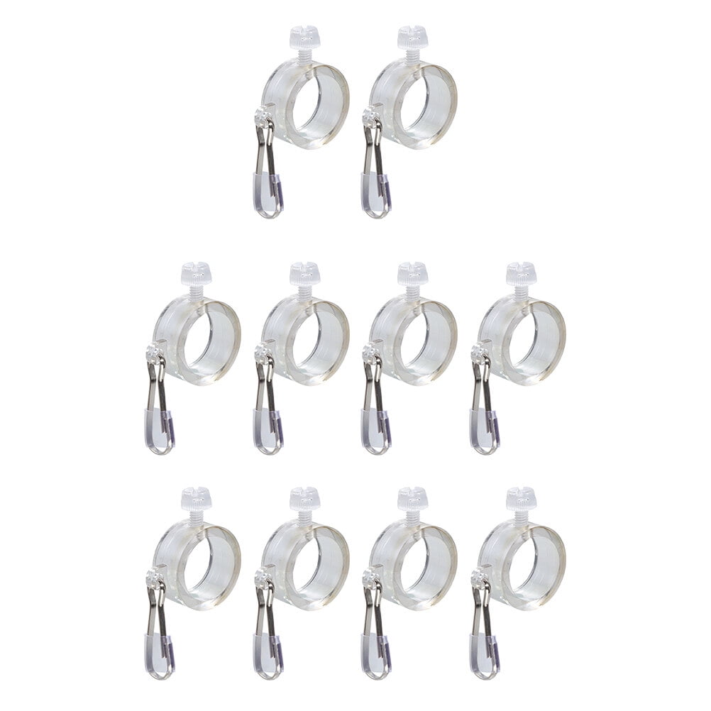 TAILTOSS 8 Pcs Flag Pole Clamps Metal Clips for Flagpole Accessories ...