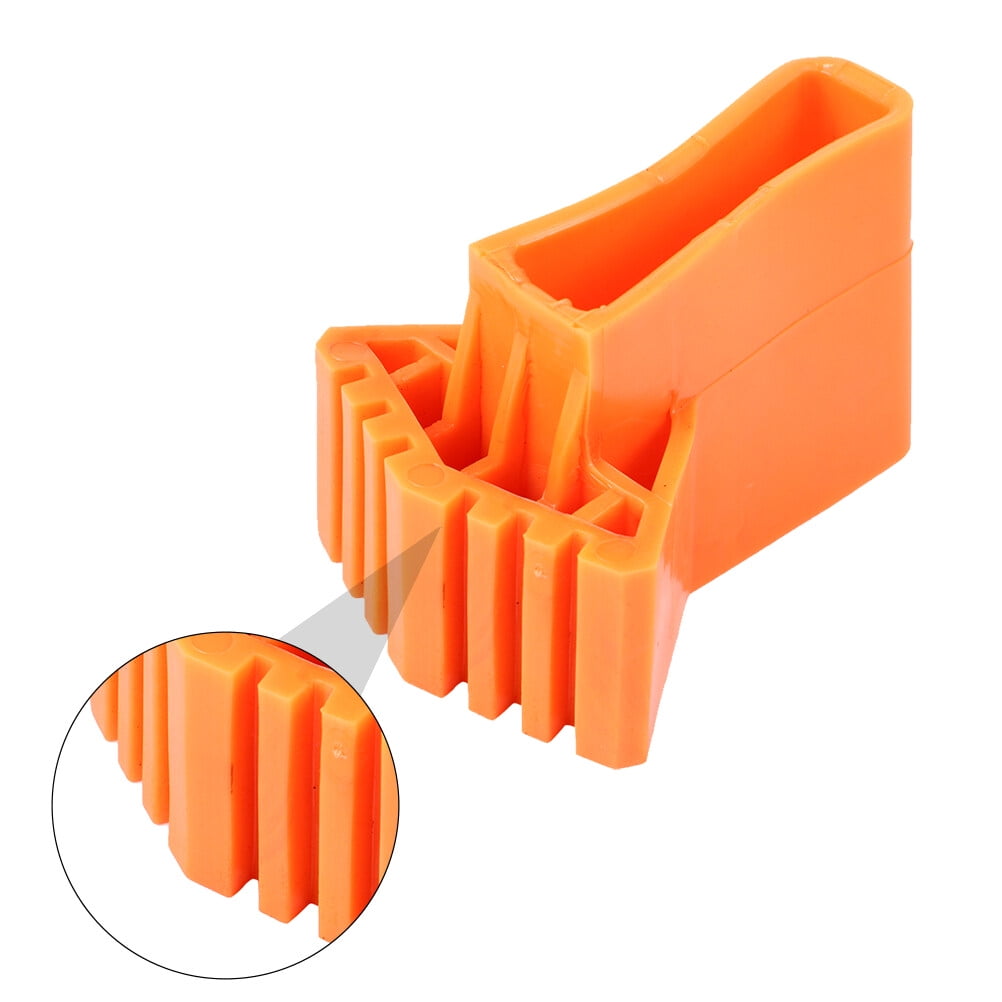 TAILTOSS 8Pcs Grip Enhancement Ladder Rubber Feet Mat in Orange 3.54x2 ...