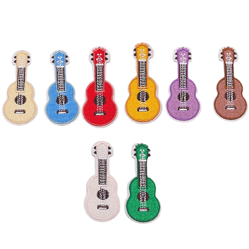 TAILTOSS 8Pcs Music Embroidered Patches for Clothes Guitar Shape ...