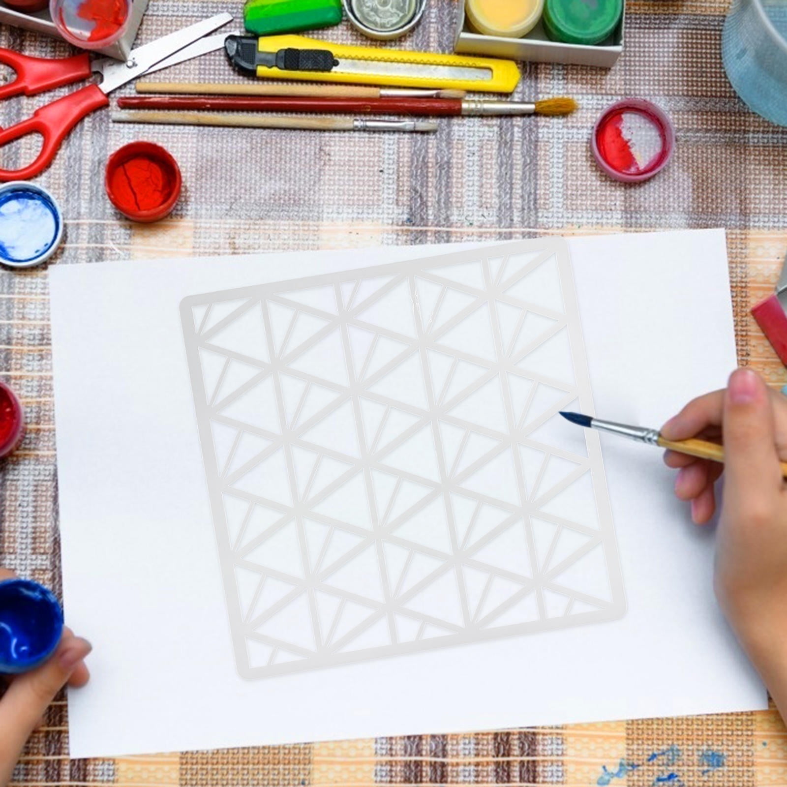 TAILTOSS 9Pcs Reusable Geometric Stencils Plastic Drawing Templates for ...