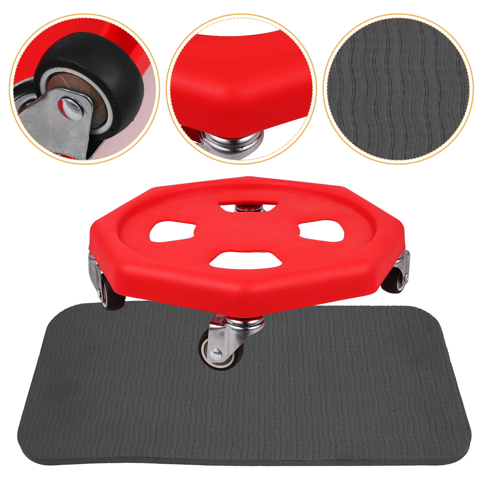 TAILTOSS Abdominal Training Sliding Disc 1 Set Red Round Shape for ...
