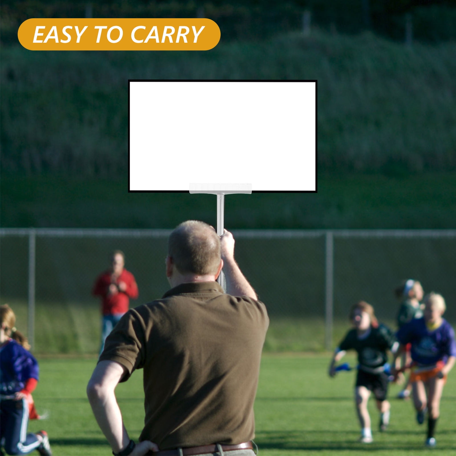 TAILTOSS Airport Pick-Up Sign Holder Handheld Sign Stick with Portable ...