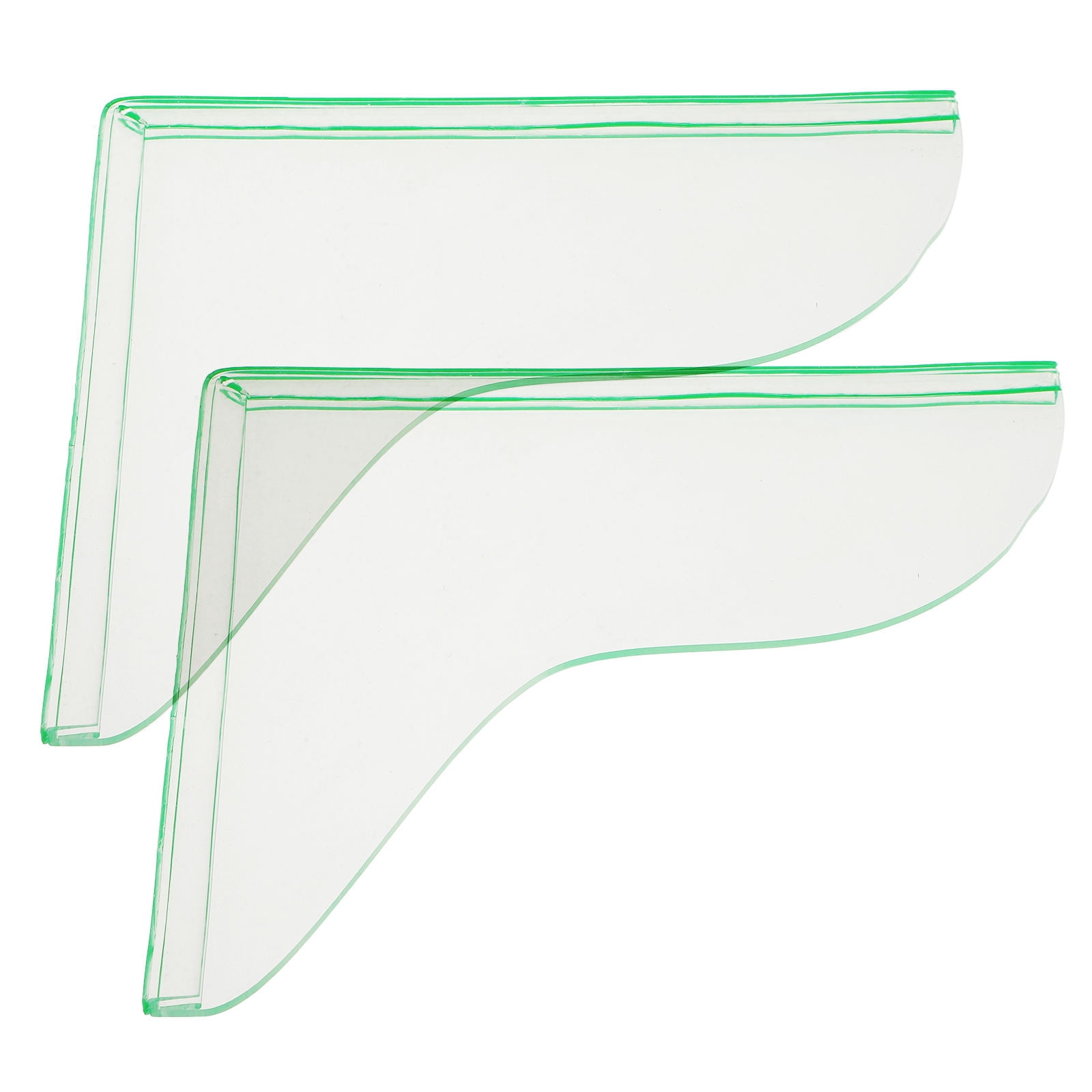 TAILTOSS Bathroom 2Pcs Transparent Acrylic Corner Guards Prevent Water ...