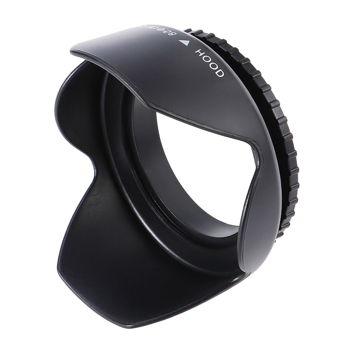 TAILTOSS Black Abs Plastic Universal Lens Hood 1Pcs For Dslr Camera ...