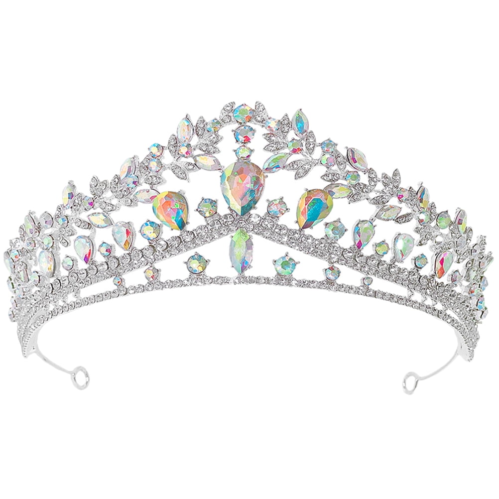 TAILTOSS Crown Shaped Headband 1Pcs Elegant Rhinestone Forehead Crown ...