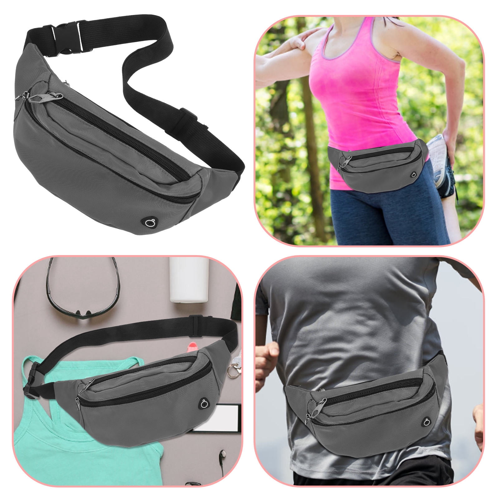 TAILTOSS Dark Grey Rectangular Nylon Adjustable Belt Storage Classified ...