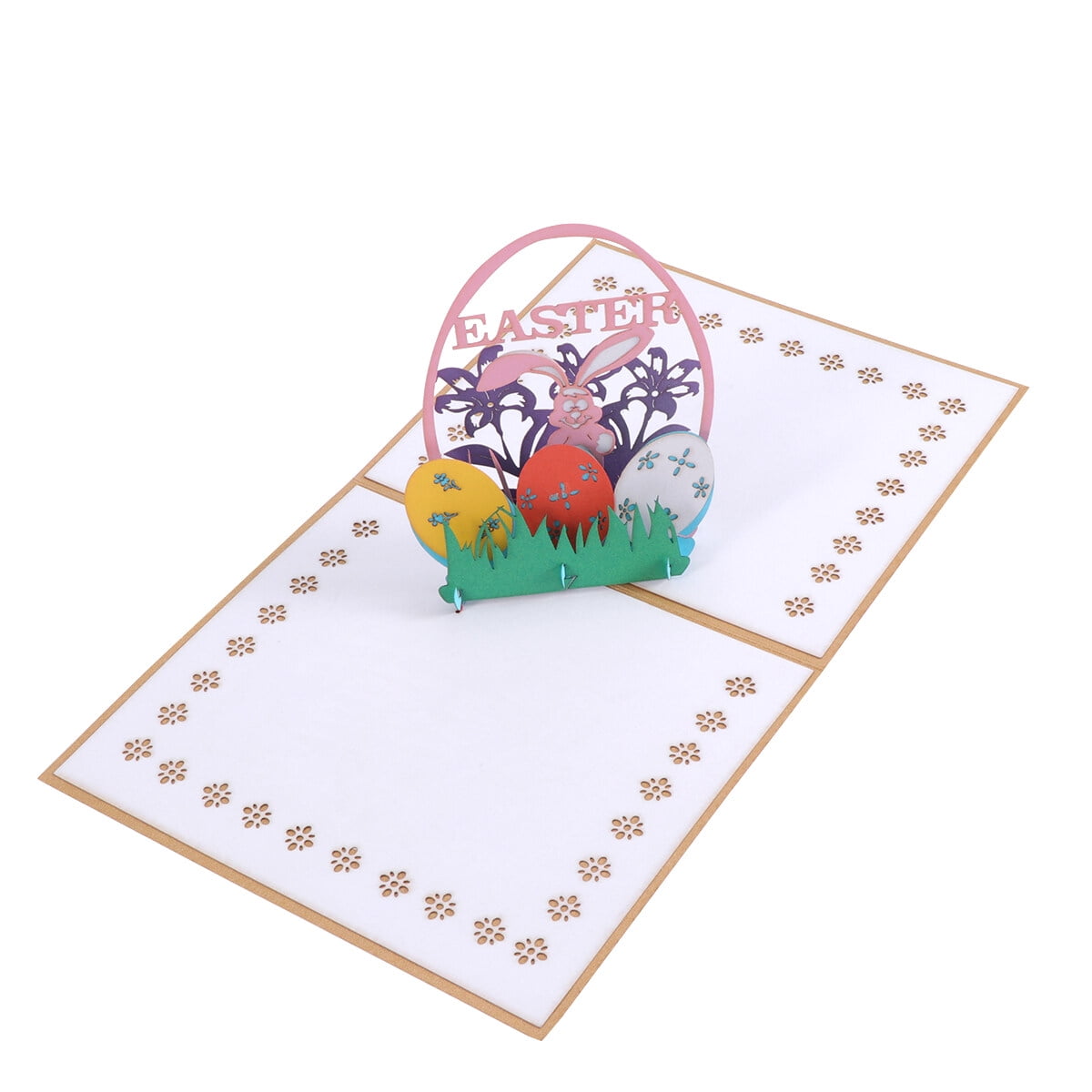 TAILTOSS Easter Celebration 3D Cutouts Greeting Card 1Set Craft Paper ...