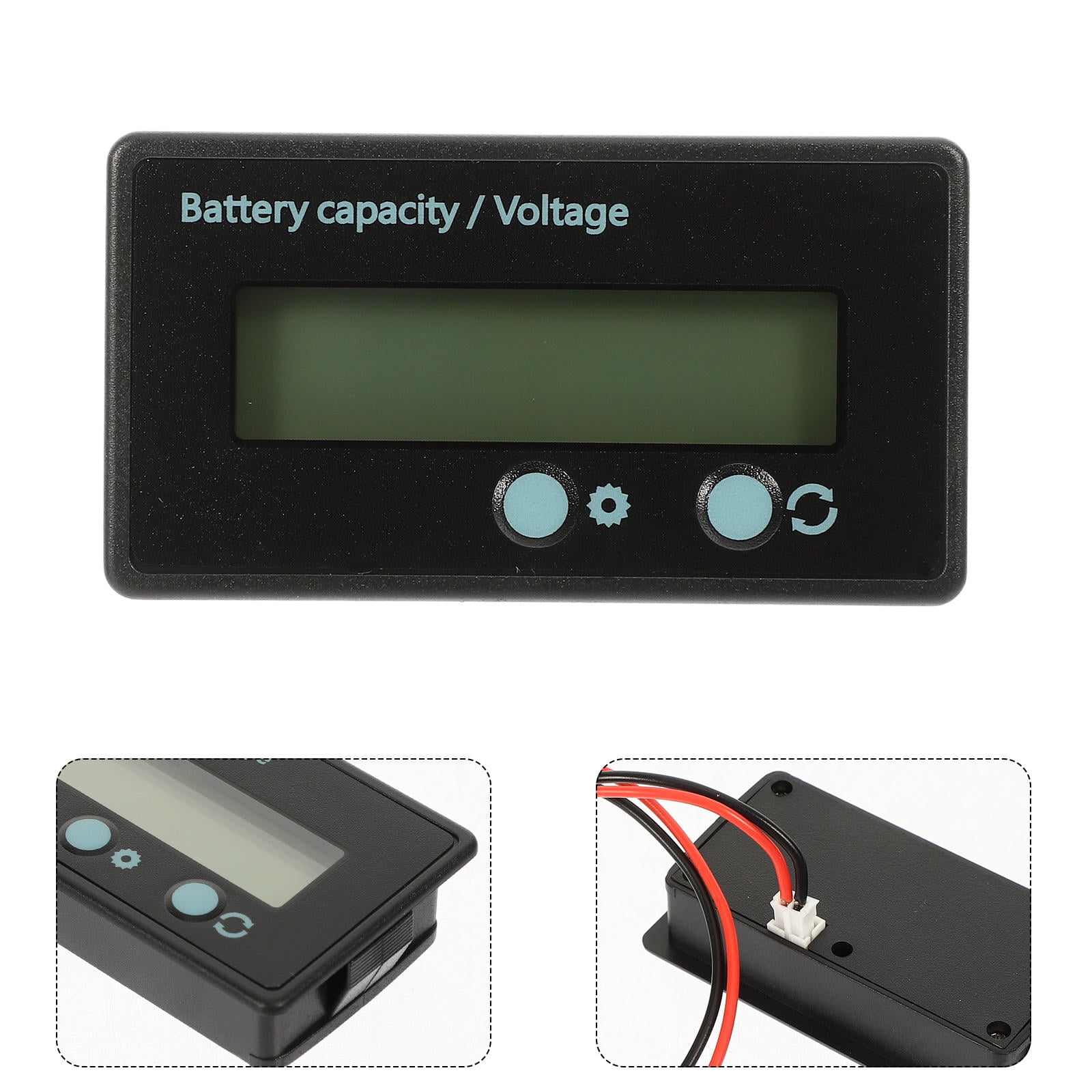 TAILTOSS Battery Indicator Electricity Monitor Capacity Display Black 1 ...