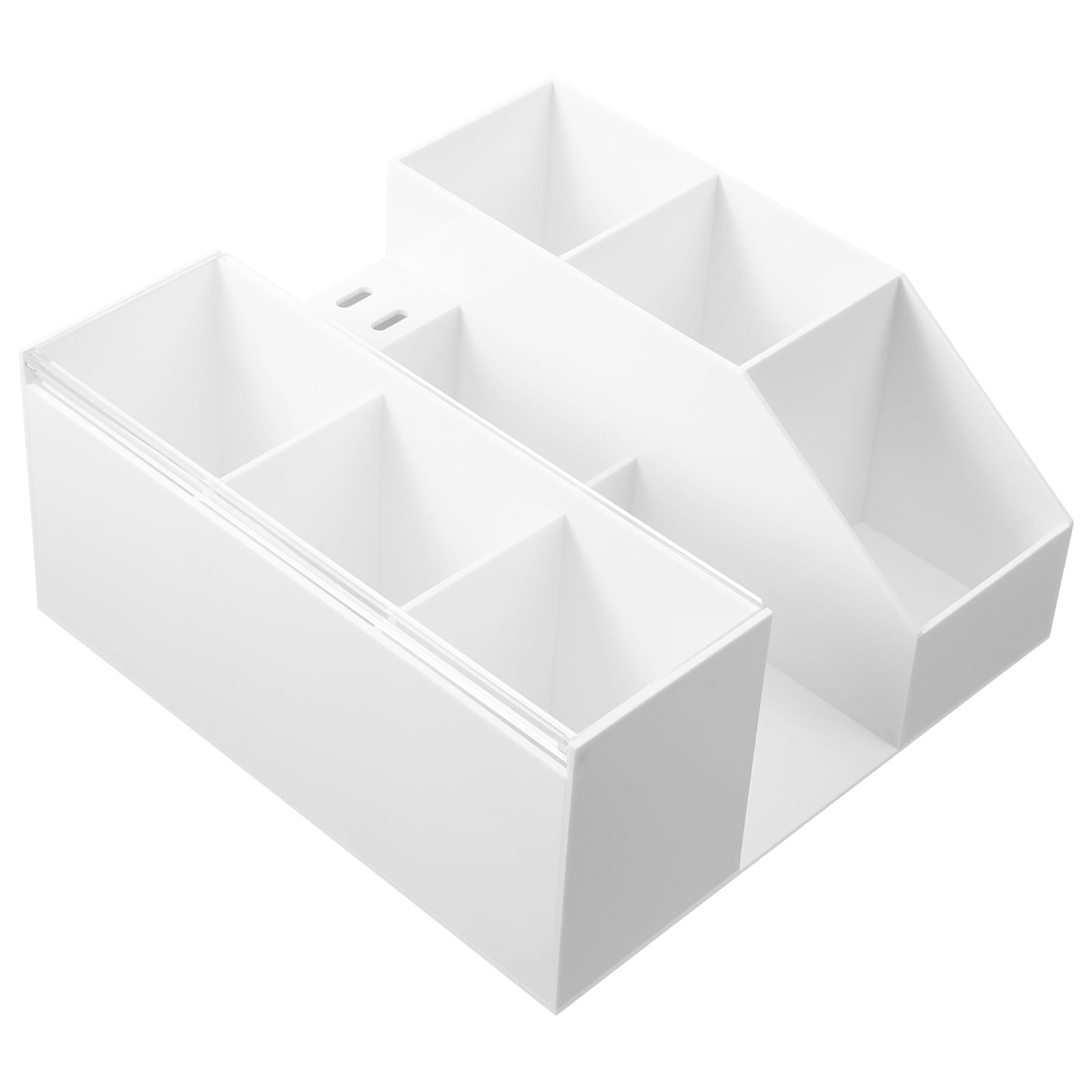 TAILTOSS Eyelash Tweezers Storage Box 1Set White Acrylic Square Desktop ...