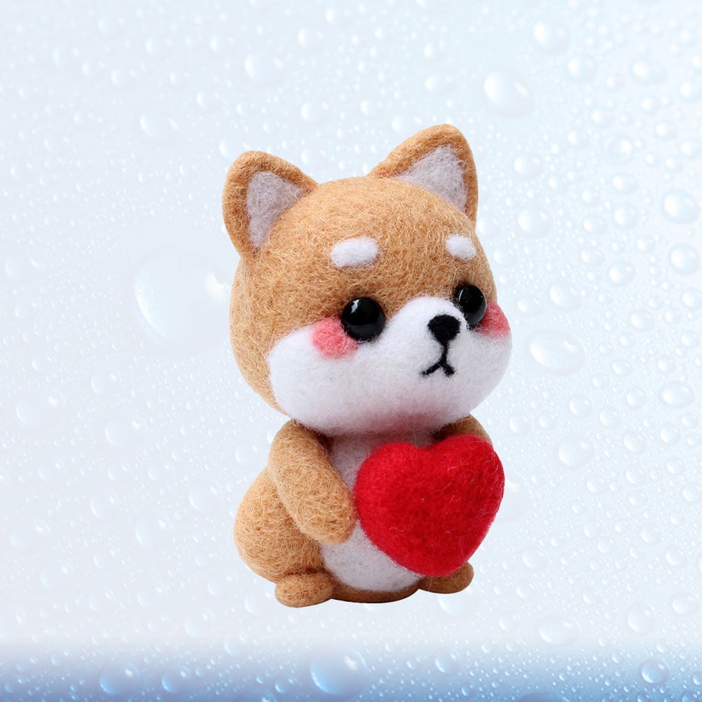 TAILTOSS Felting Supplies Cartoon Sitting Dog Diy Needle Felting Kit ...