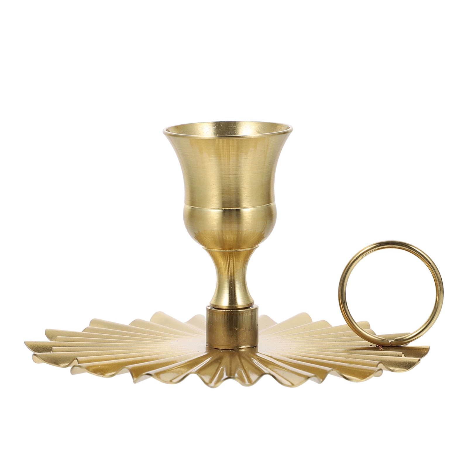 TAILTOSS Golden Iron Fan Shaped Candlestick Holders for Simple ...
