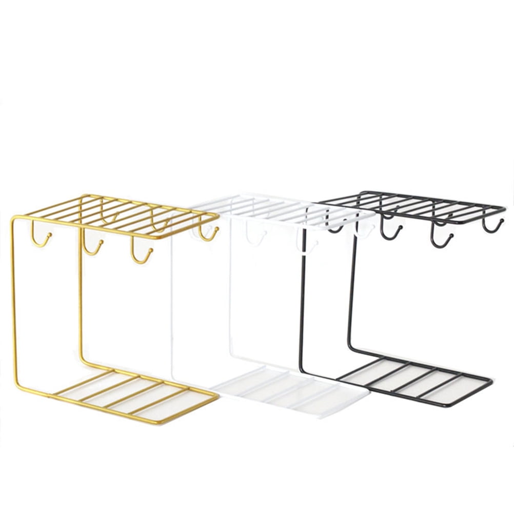 TAILTOSS Golden Wrought Iron Cup Rack for Coffee and Tea Organizer ...