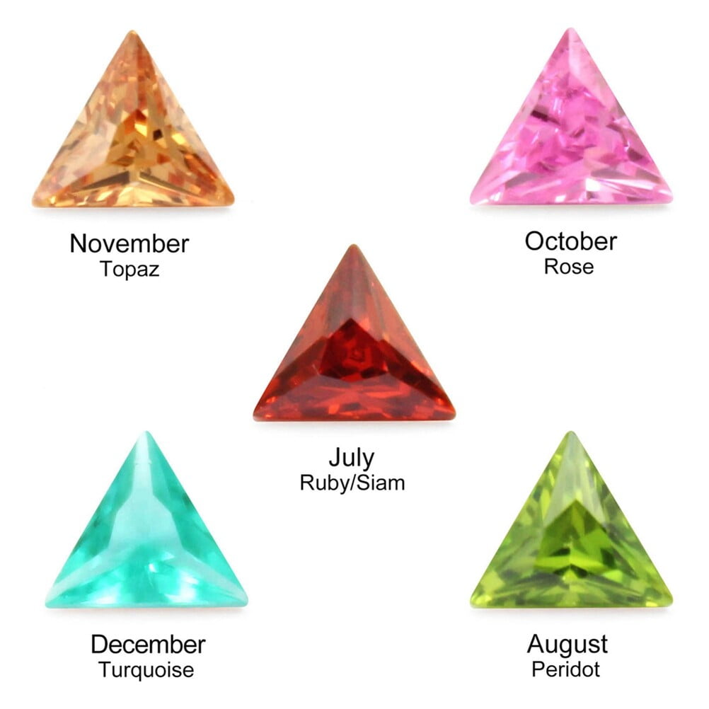 TAILTOSS Jewel Gems Flat Back Jewels For Crafts Assorted Color Triangle ...