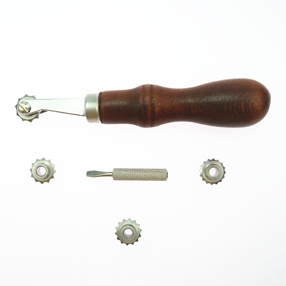 TAILTOSS Leatherwork Kit 1 Set Spacing Wheel Assorted Color Iron Wood ...