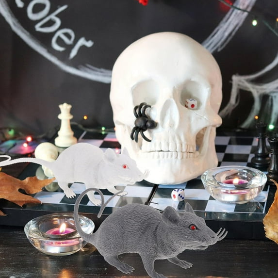 TAILTOSS Mice Prank Toys 3Pcs Realistic Mouse Toy for Party Games and ...